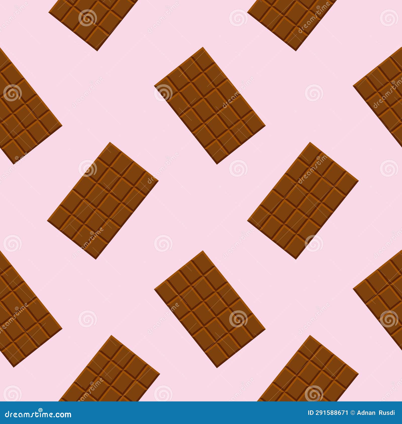 Chocolate Bar Seamless Pattern Vector Illustration Stock Illustration ...