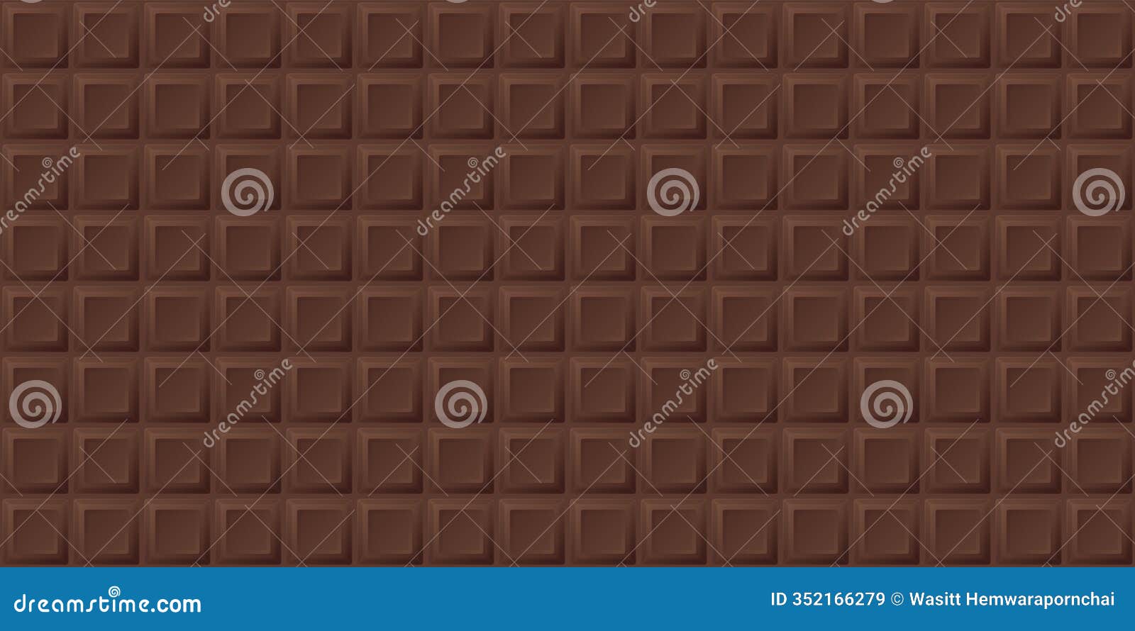 Chocolate Bar Square Shape Seamless Pattern Background Stock ...