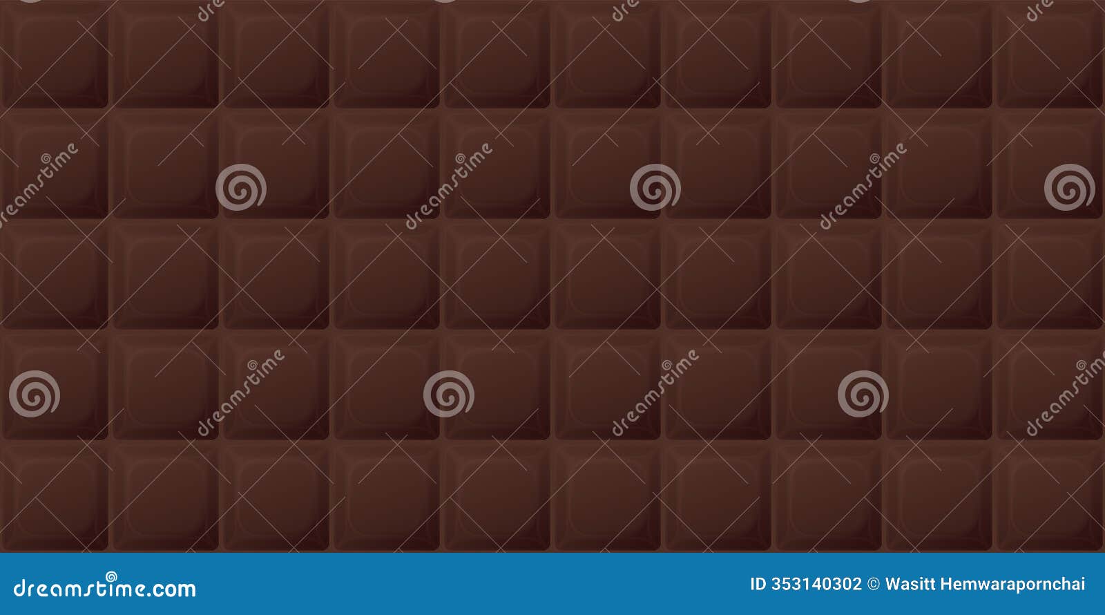 Chocolate Bar Square Shape Seamless Pattern Background Stock ...