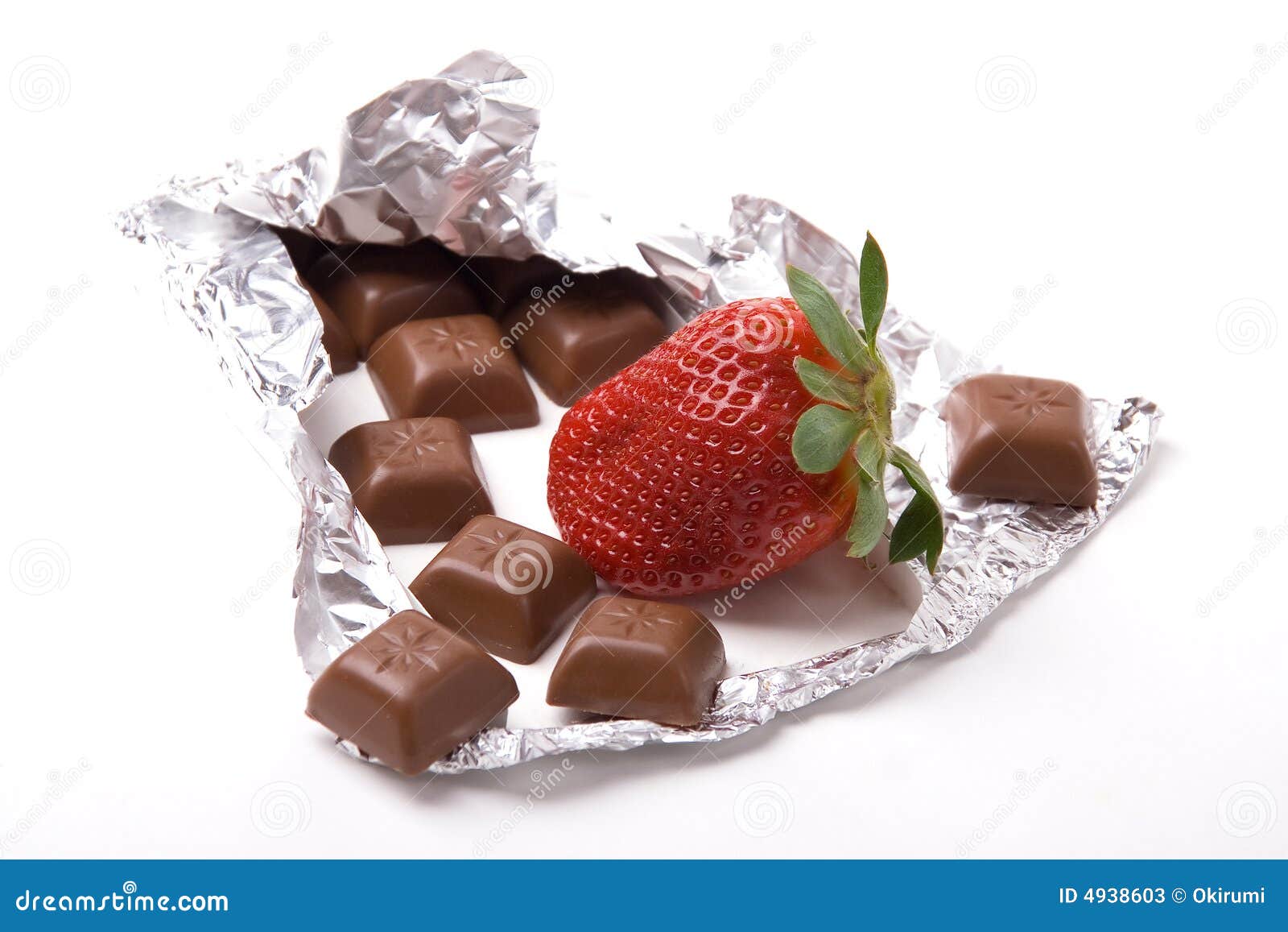 Chocolate Bar and Strawberry Stock Image - Image of dessert, nutrition ...