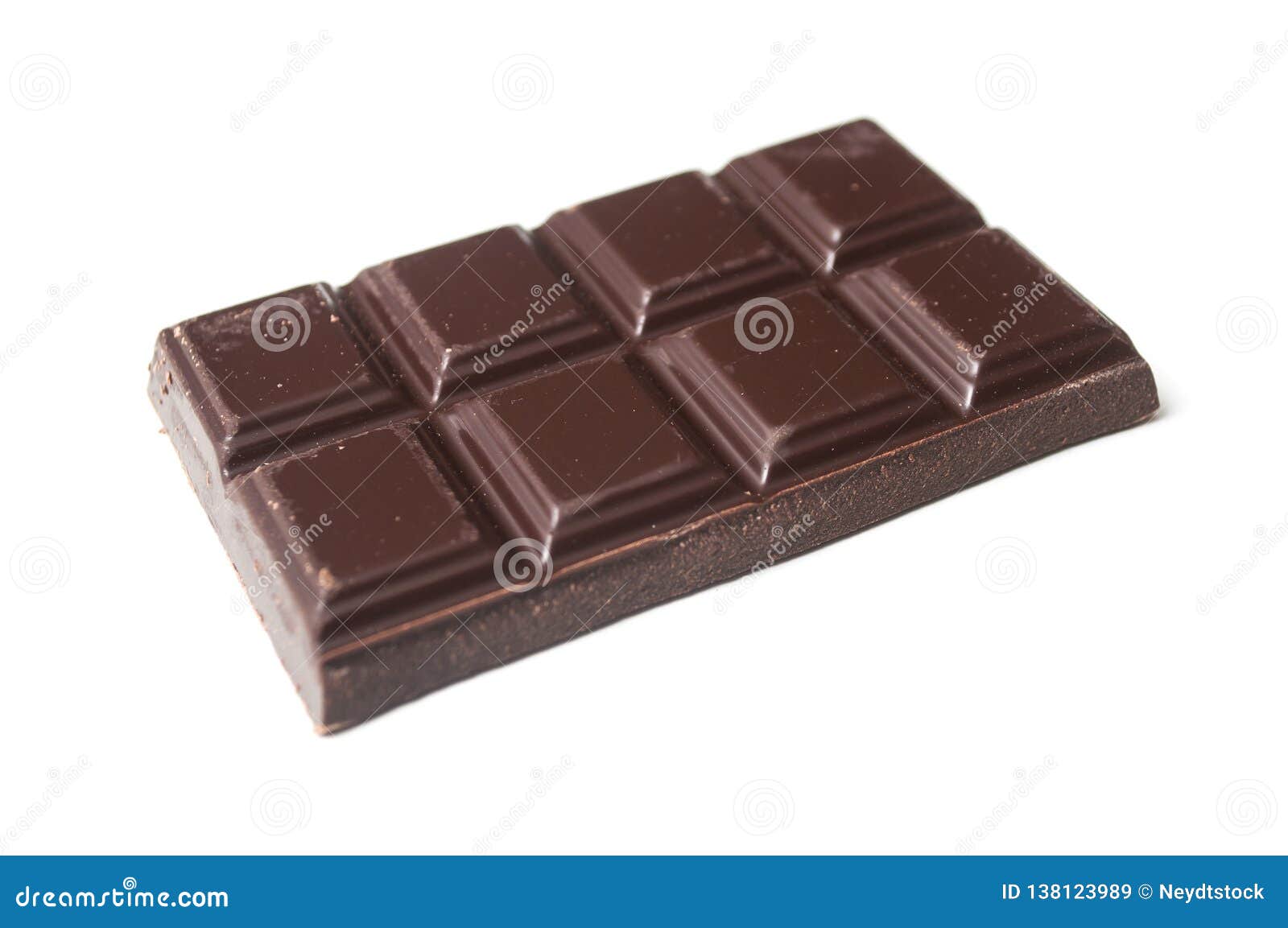 Chocolate Bar on White Background Stock Image - Image of tasty, dessert ...