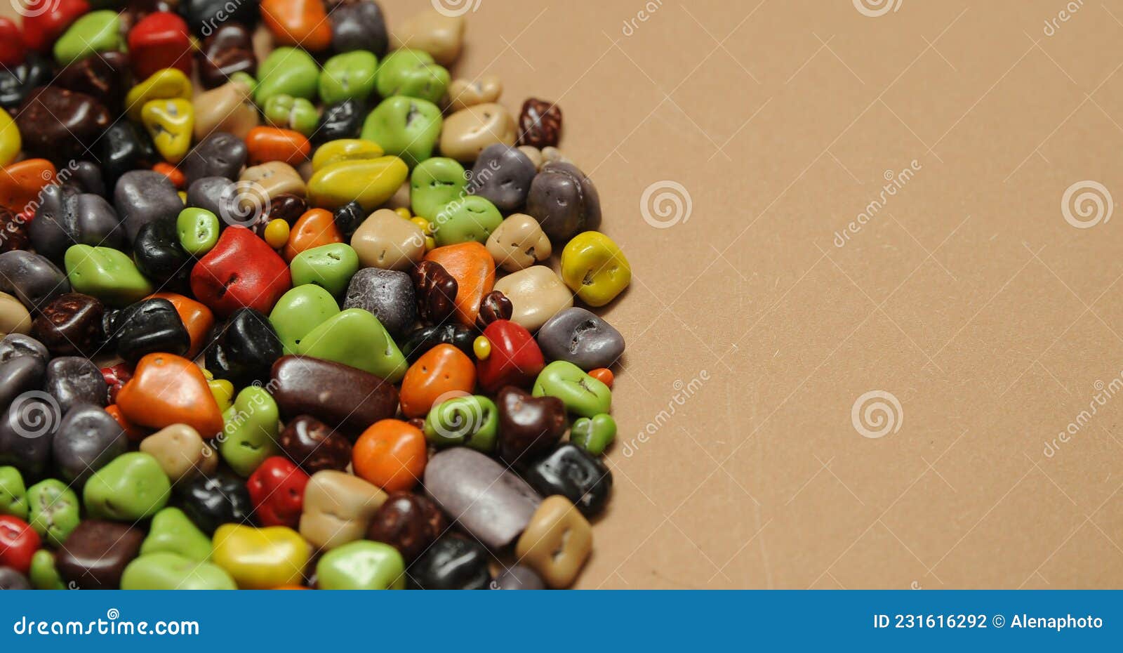 Chocolate Beans, Colorful Sweets Stock Photo - Image of fruit, colors ...