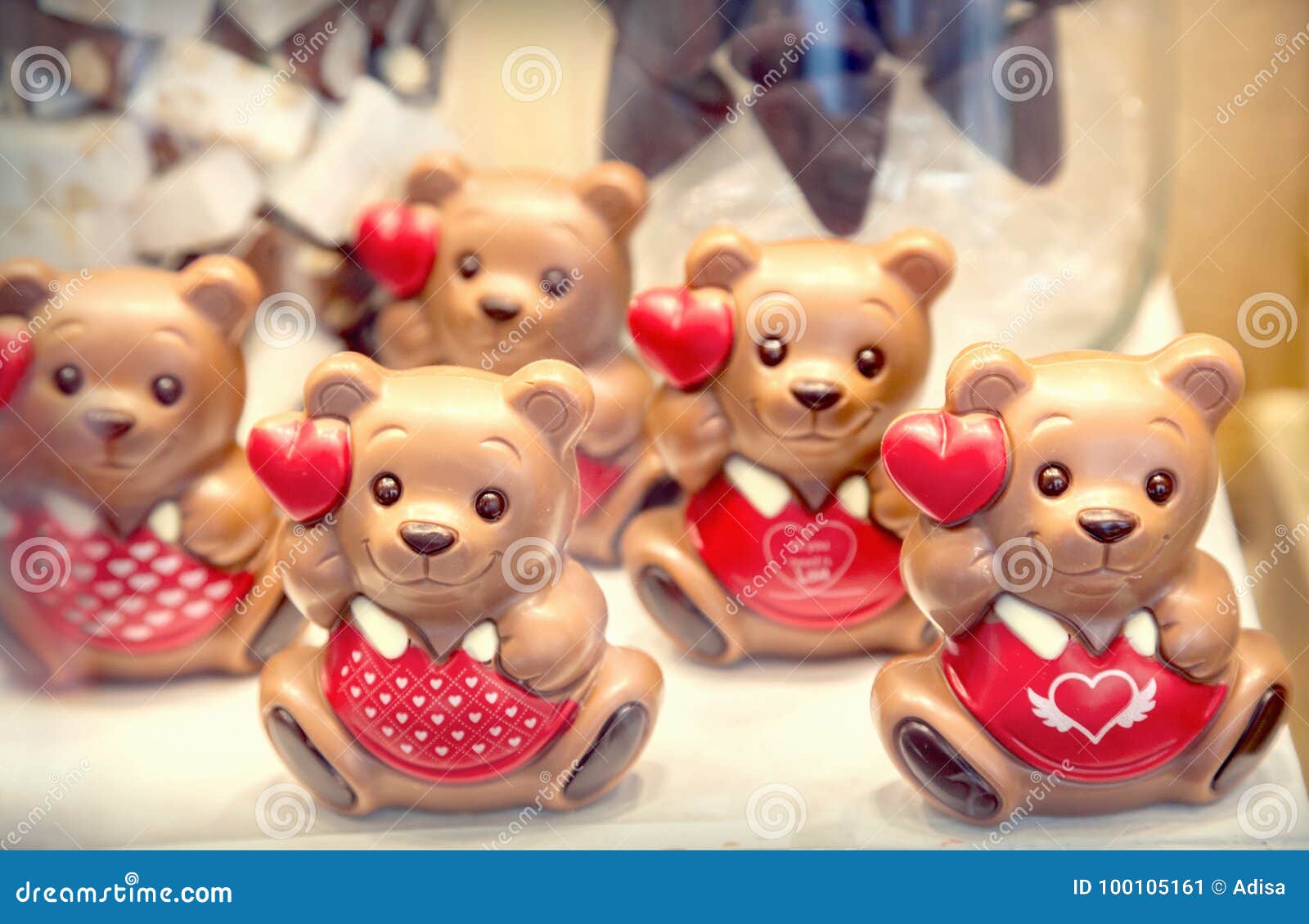 Chocolate bears stock image. Image of detail, cocoa - 100105161