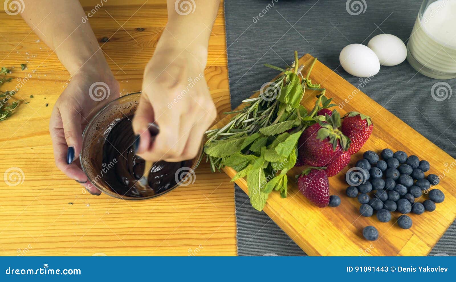 Chocolate Being Melted in a Bain Marie Stock Video - Video of glaze ...