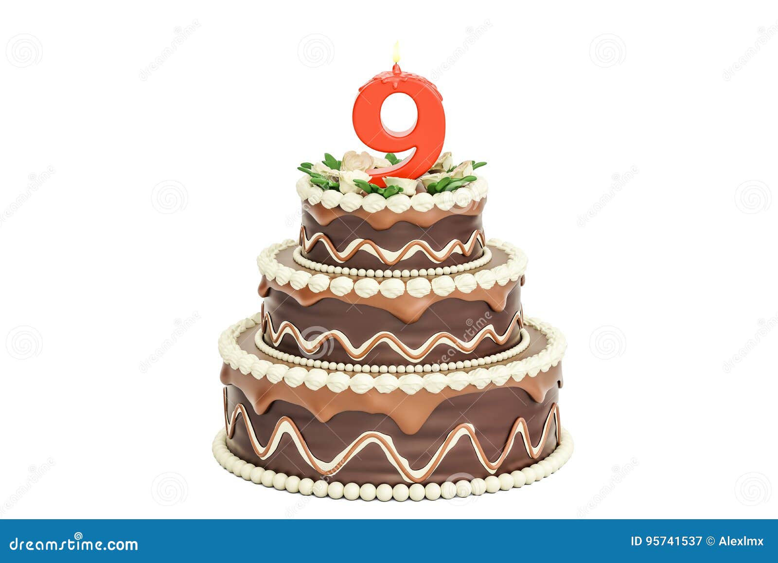 9th Birthday Cake Clipart