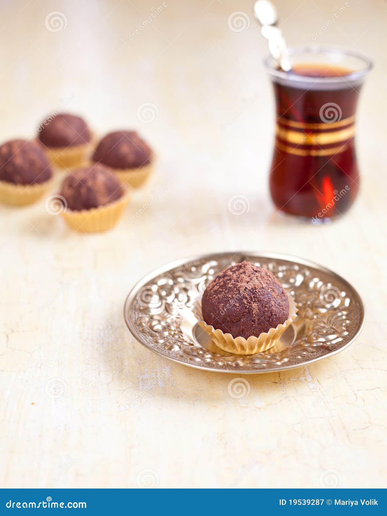 Chocolate biscuit balls stock image. Image of confectionery - 19539287