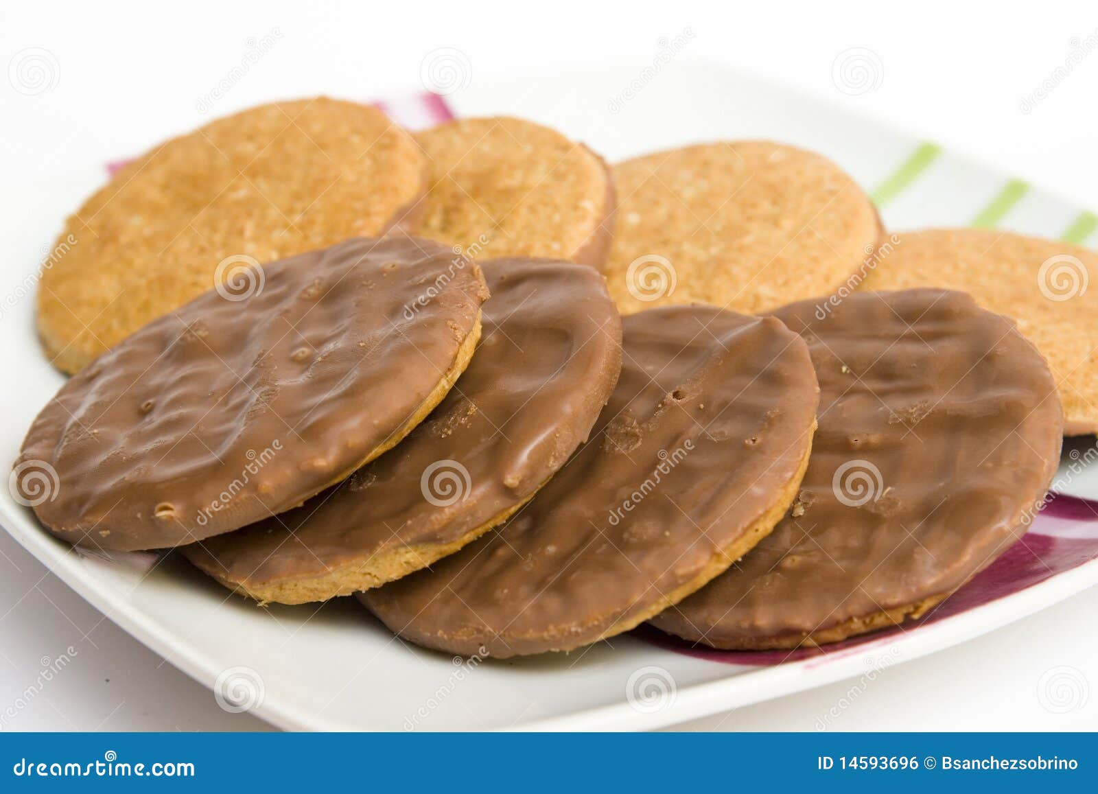 Chocolate biscuits stock photo. Image of tasty, chocolaty - 14593696