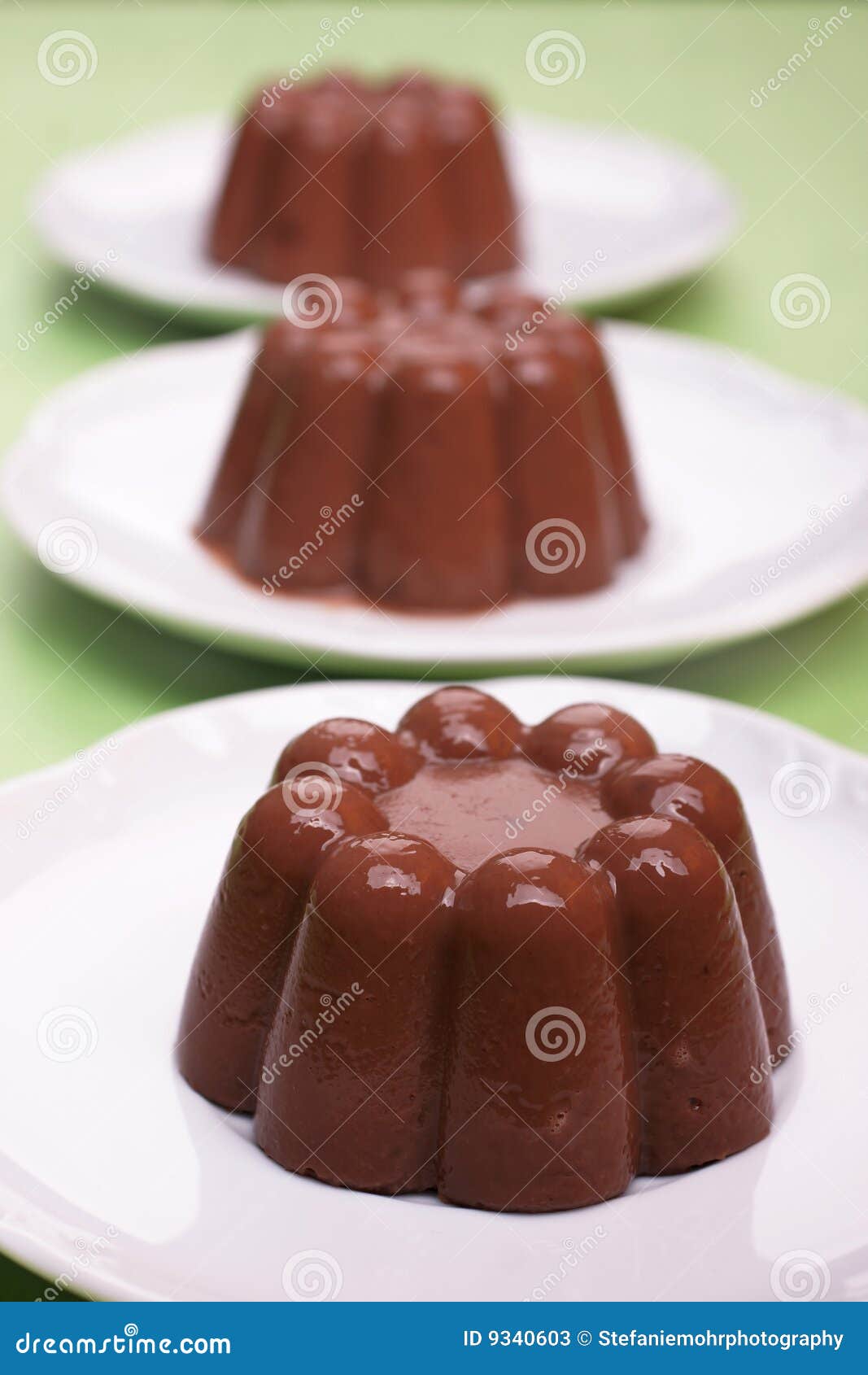 Chocolate blancmange stock image. Image of sweets, delicious - 9340603