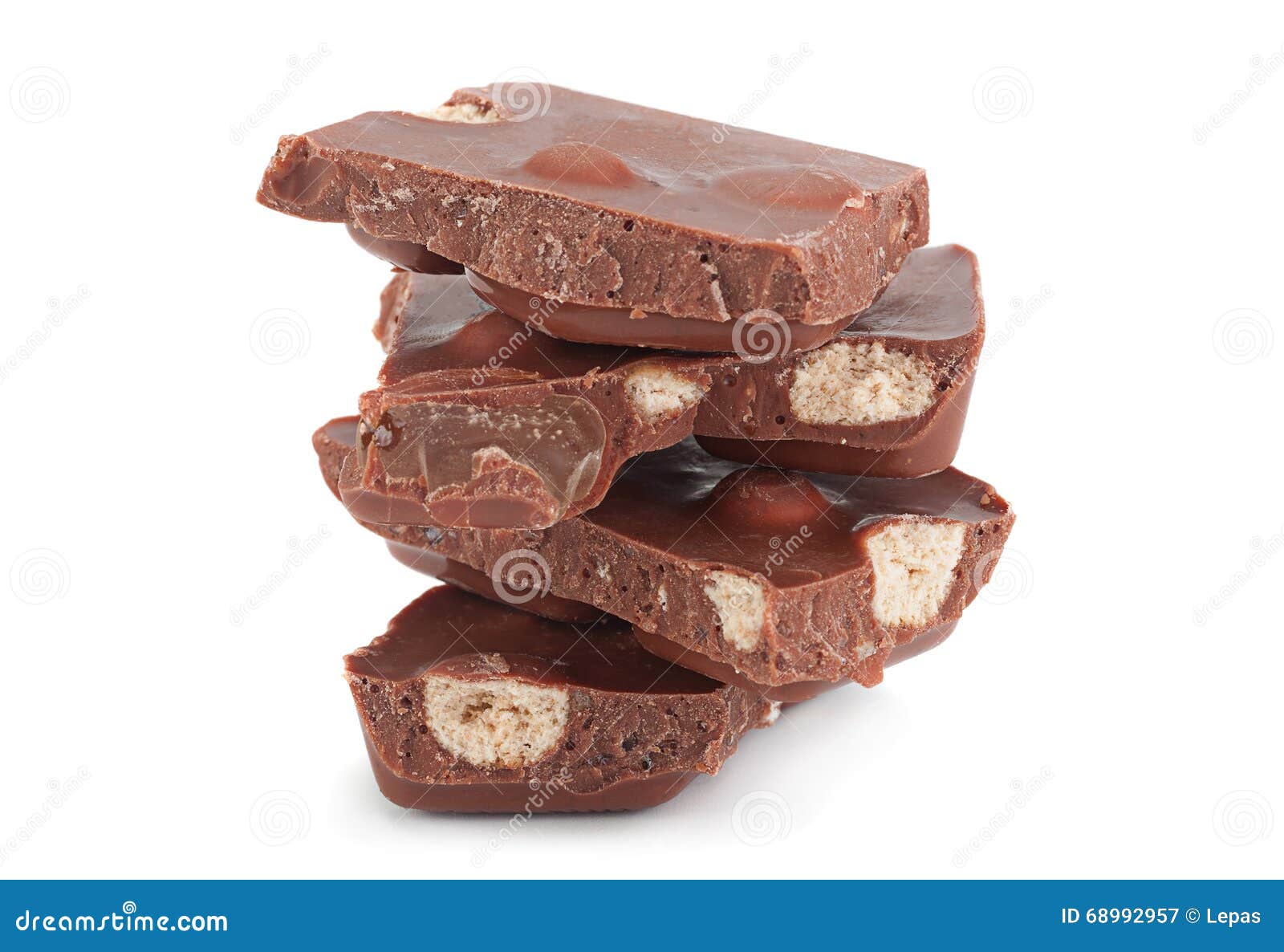 Chocolate block on white stock image. Image of white - 68992957