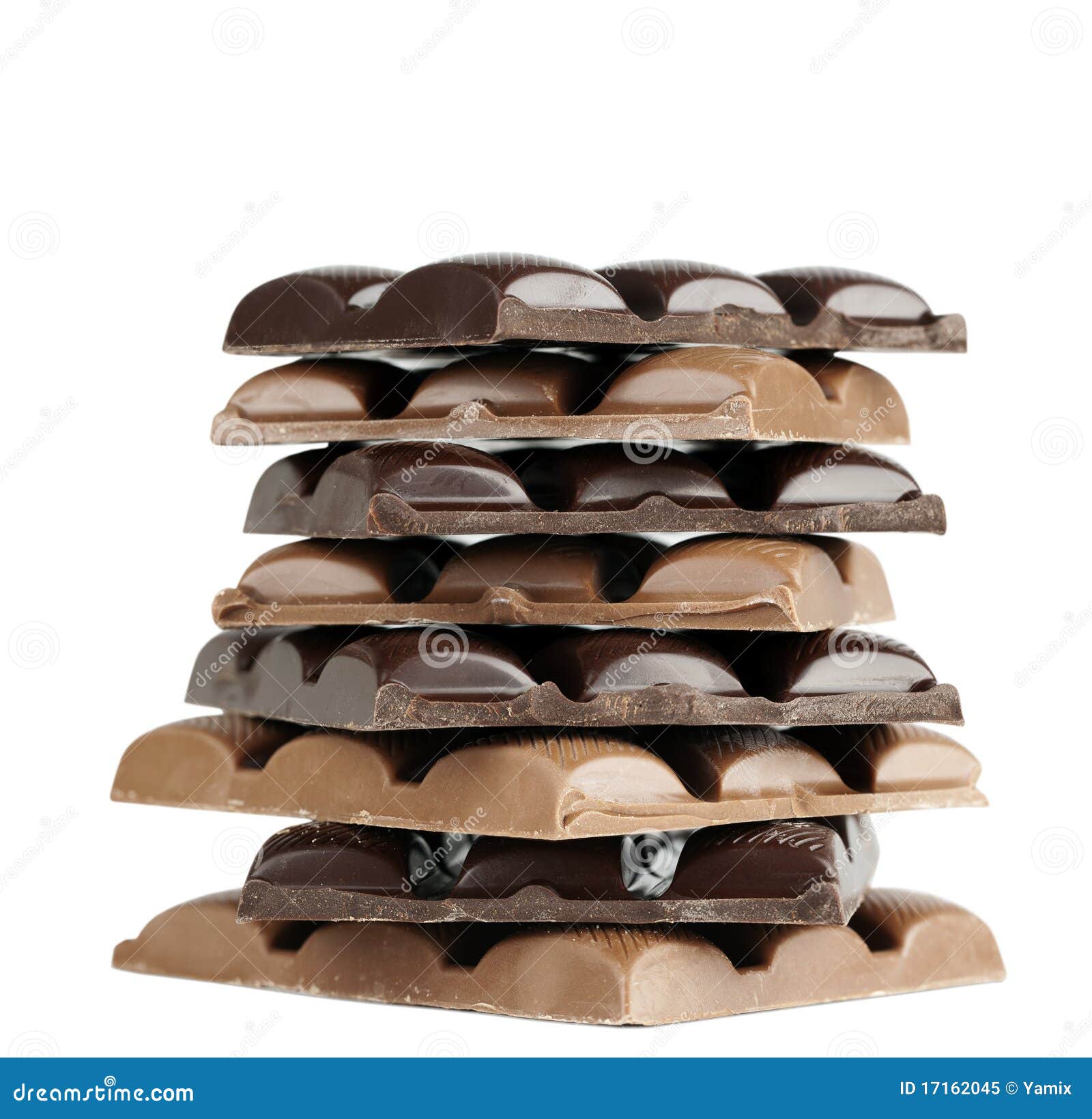 Chocolate blocks stock image. Image of candy, square - 17162045