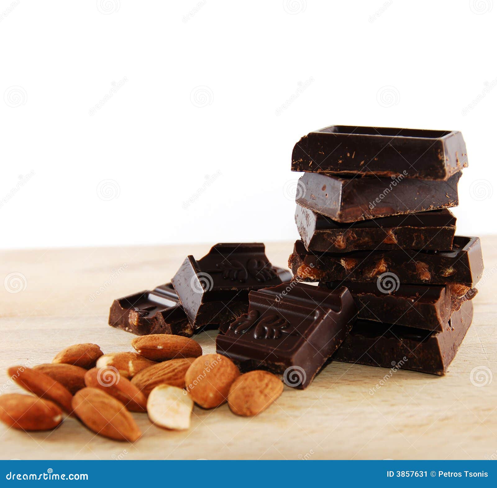 Chocolate blocks stock image. Image of hazelnut, chocolate - 3857631