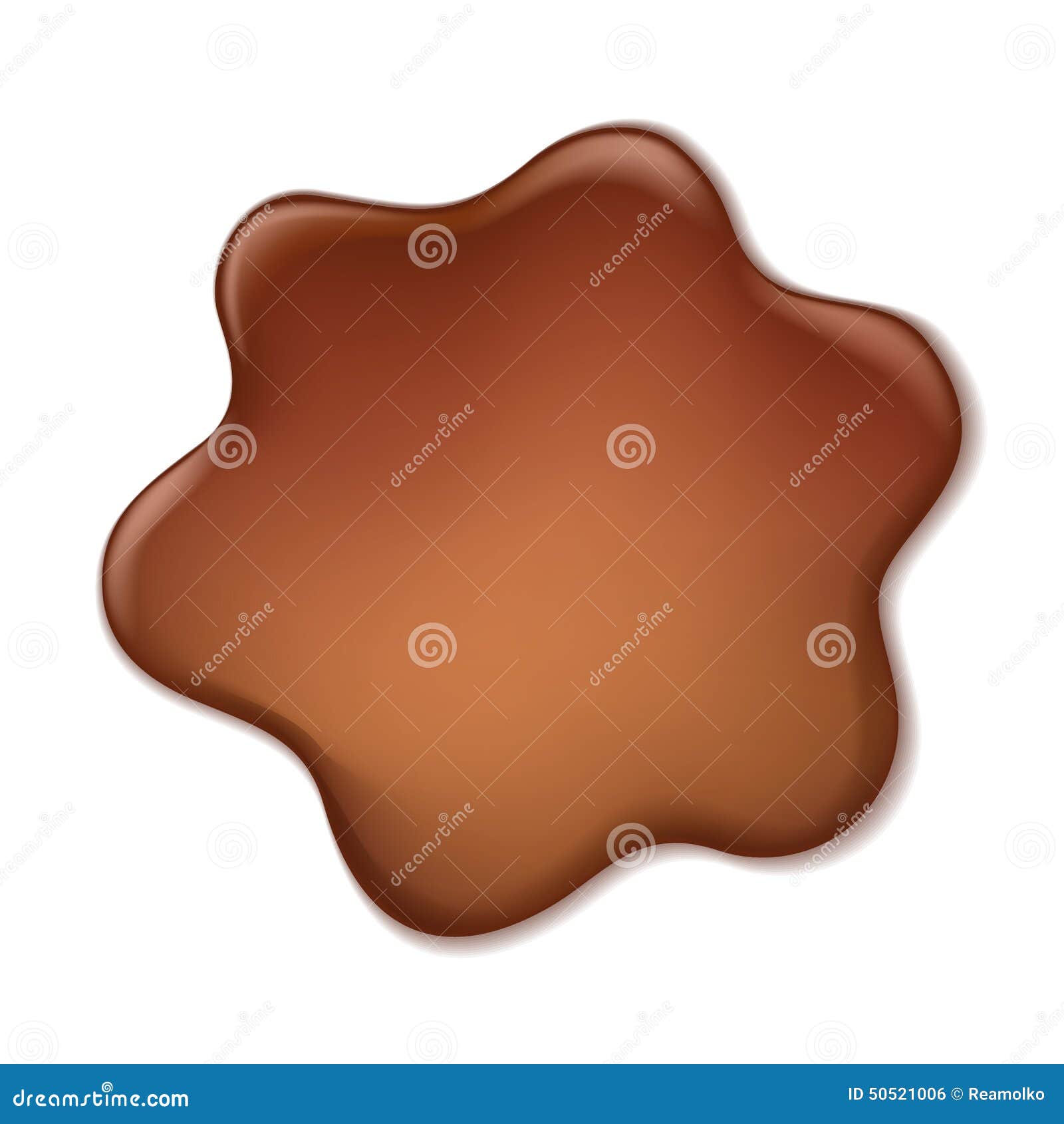 A Chocolate Splodge Background Cartoon Vector | CartoonDealer.com #19952487