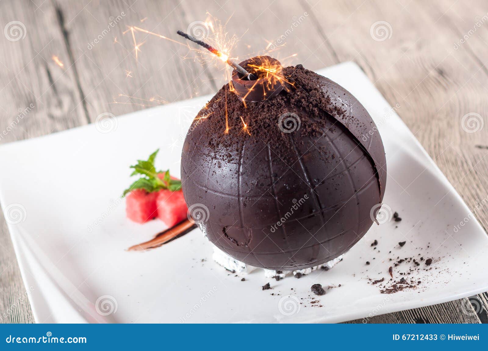 Chocolate bomb stock image. Image of bakery, cooking - 67212433