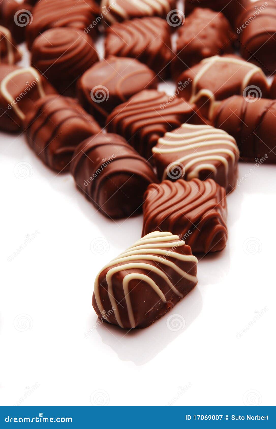 Chocolate bon bons stock image. Image of group, close - 17069007