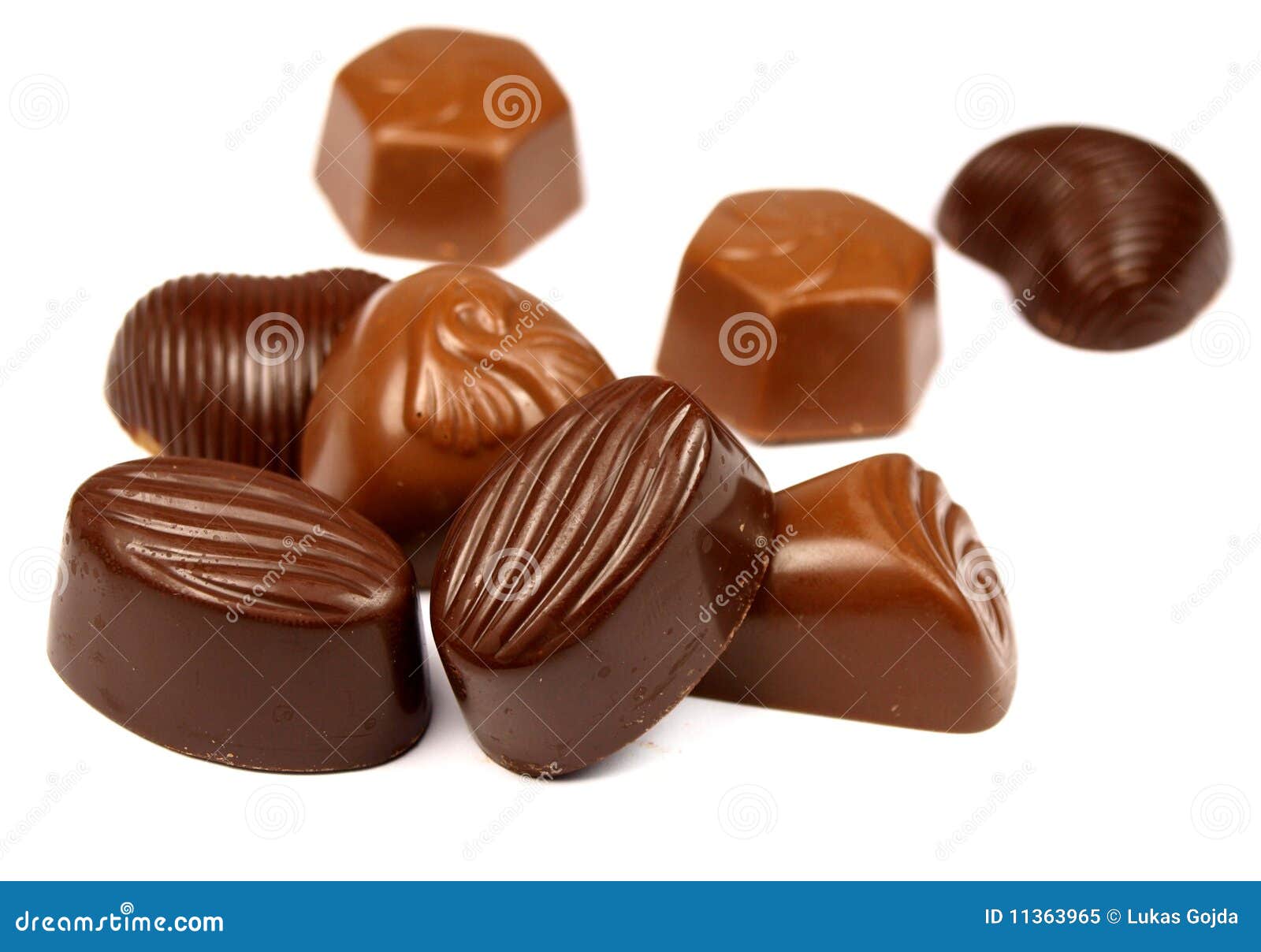 Chocolate bonbons stock image. Image of heart, tasty - 11363965