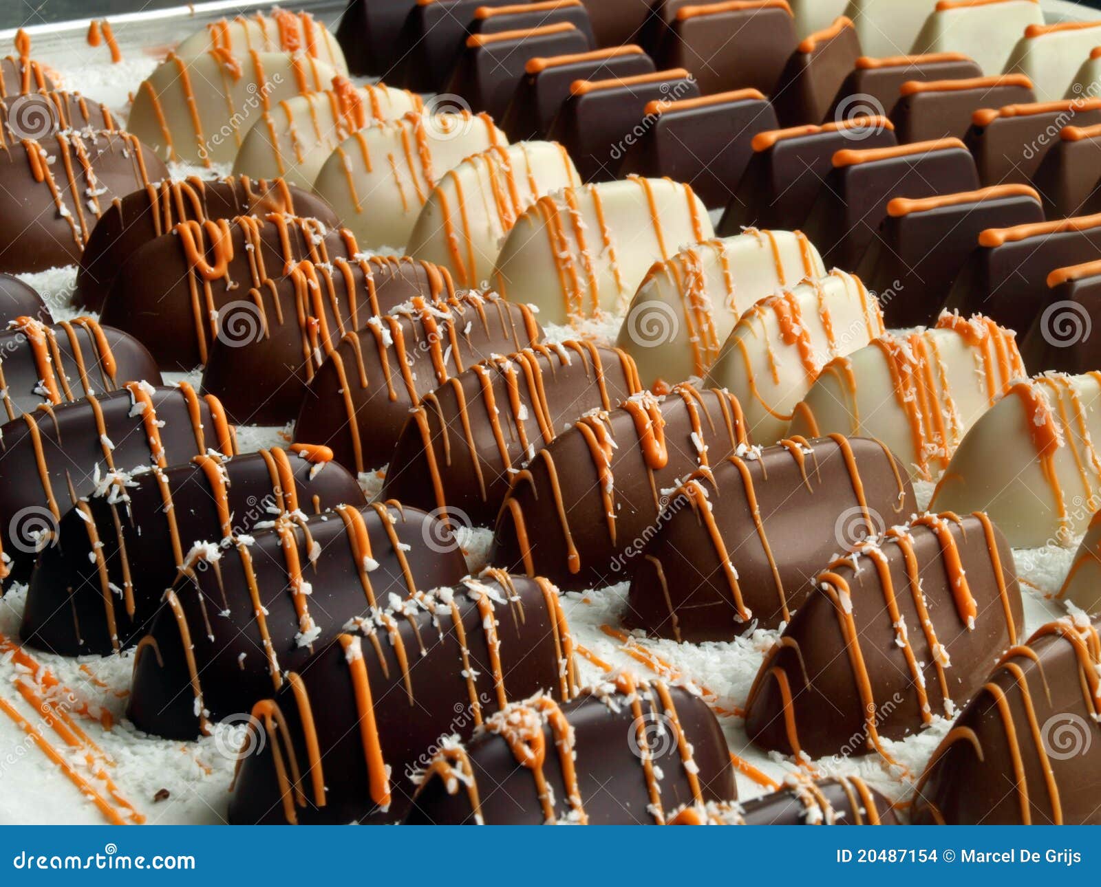 Chocolate bonbons stock photo. Image of brown, milk, cocos - 20487154