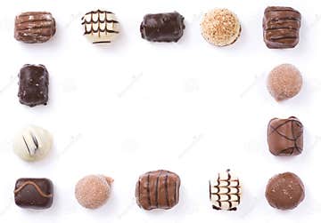 Chocolate border stock image. Image of assorted, frame - 2301319