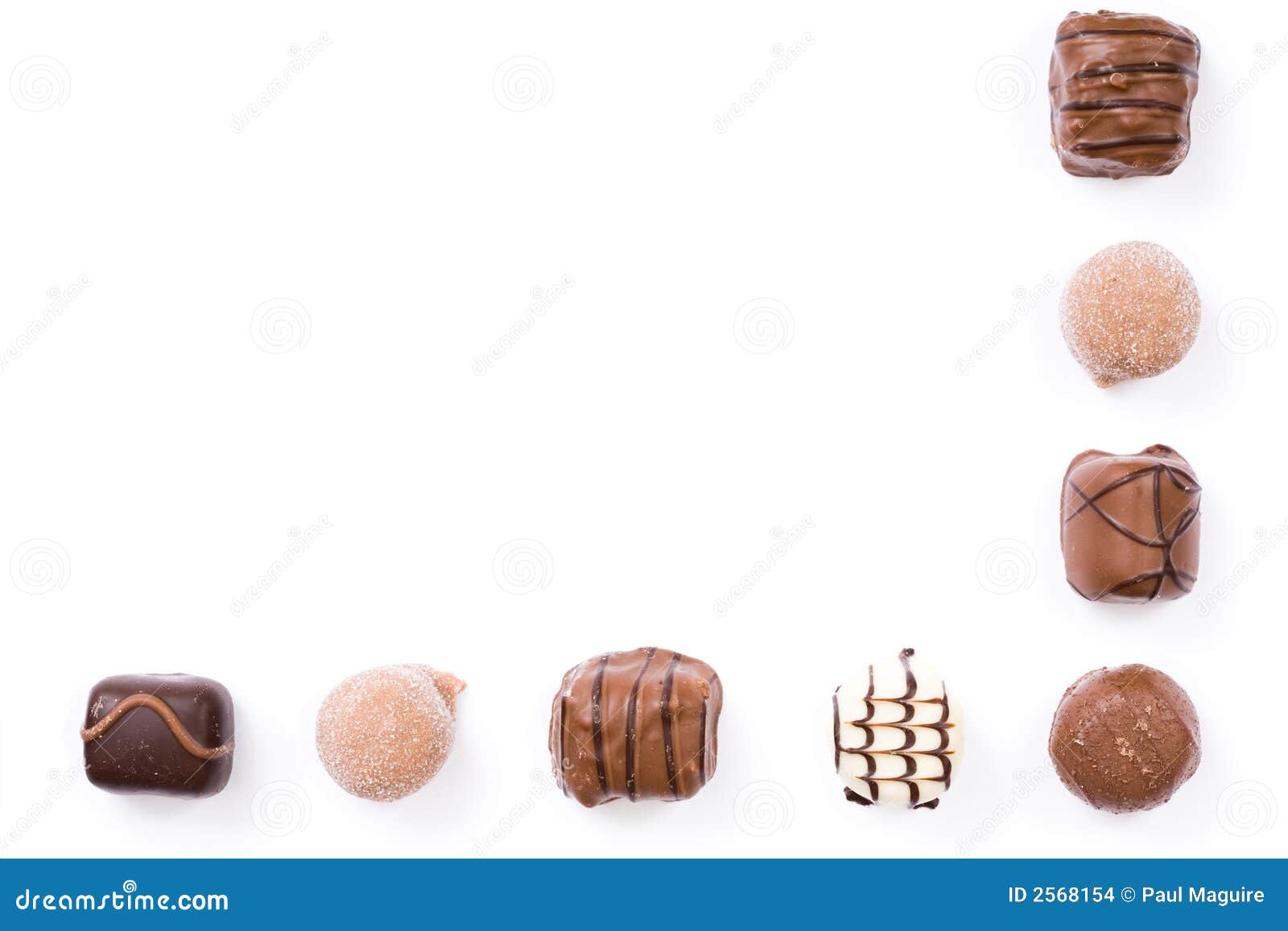 Chocolate border stock photo. Image of chocolates, edges - 2568154