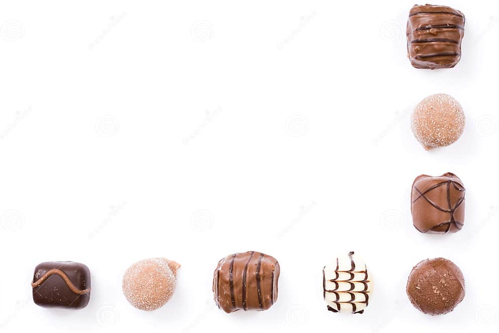 Chocolate border stock photo. Image of chocolates, edges - 2568154