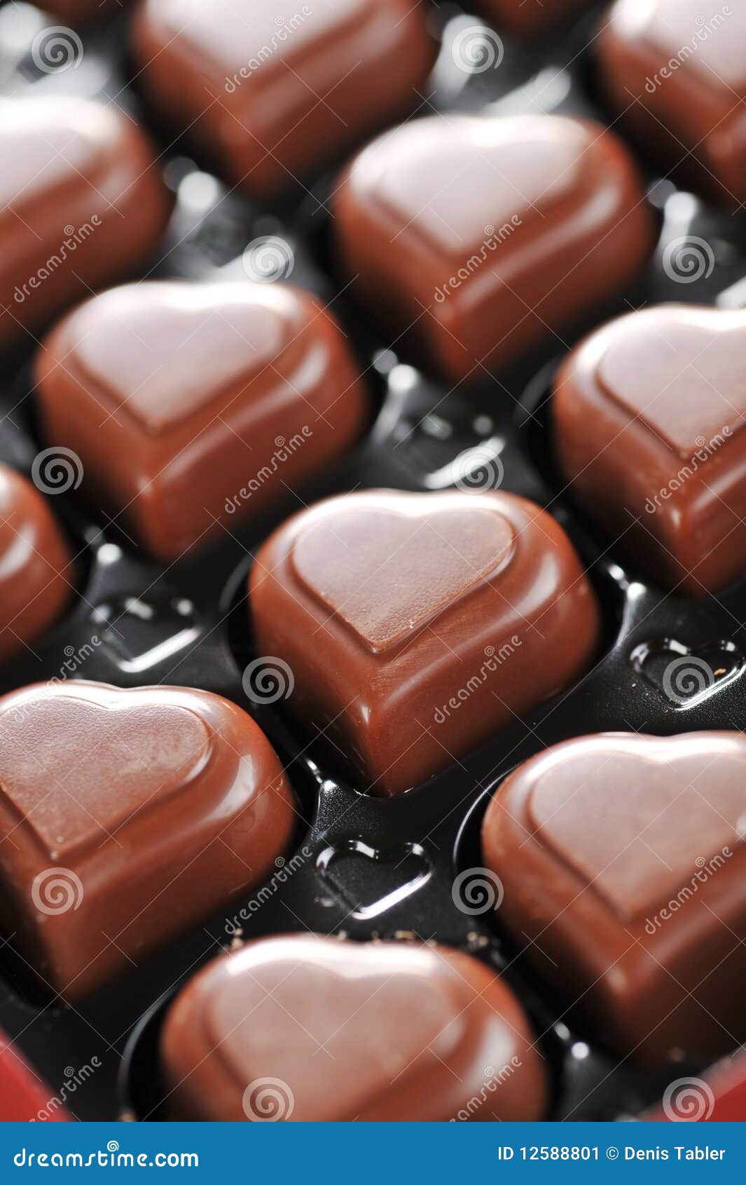 Chocolate in box stock image. Image of gift, brown, decoration - 12588801