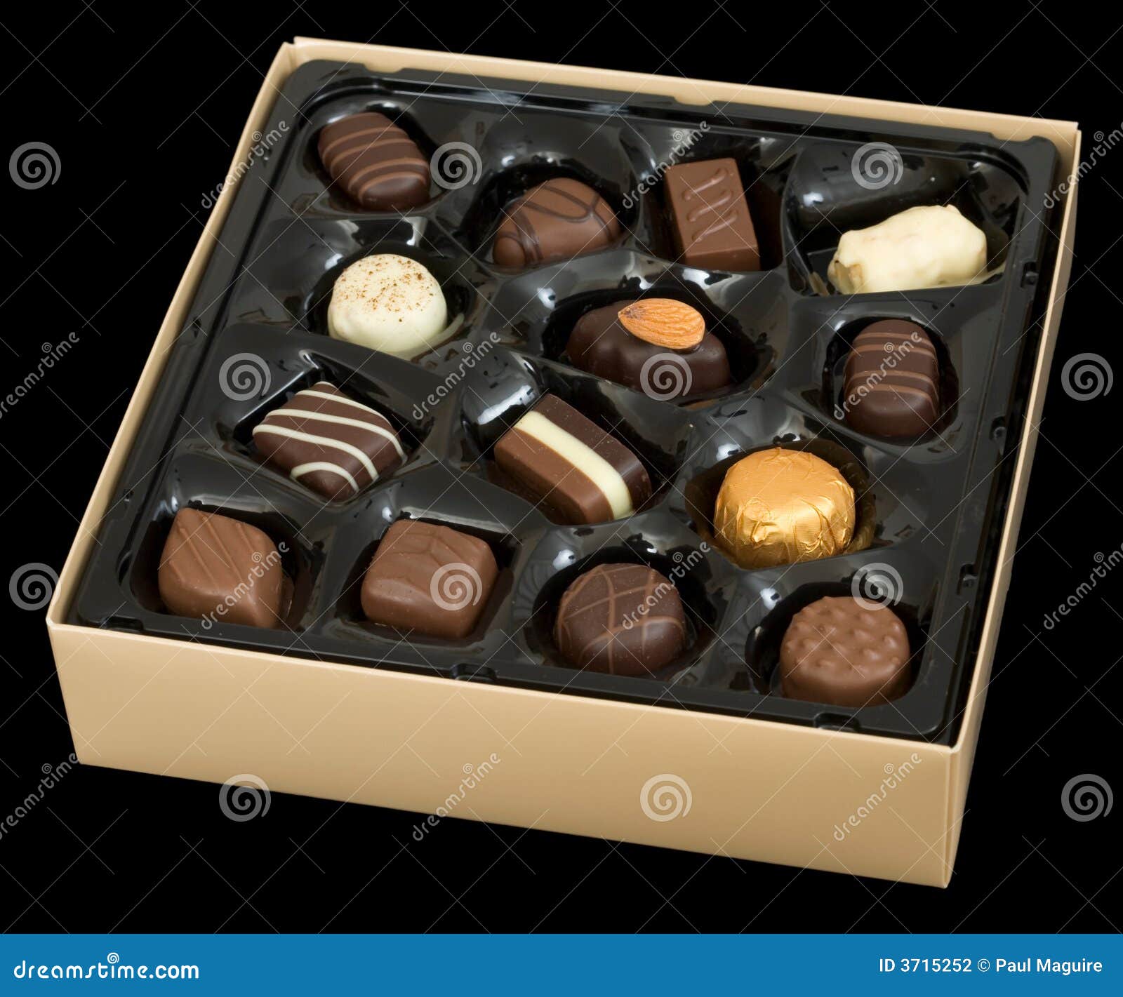Chocolate box stock photo. Image of gift, close, gold - 3715252