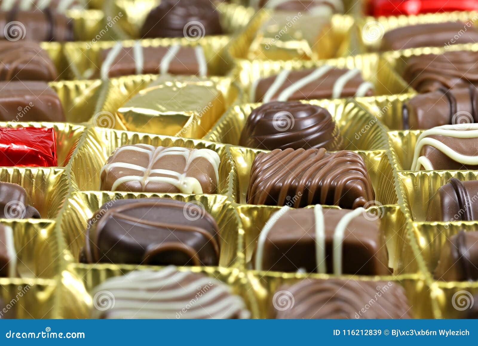 Chocolate box stock image. Image of assortment, chocolates - 116212839
