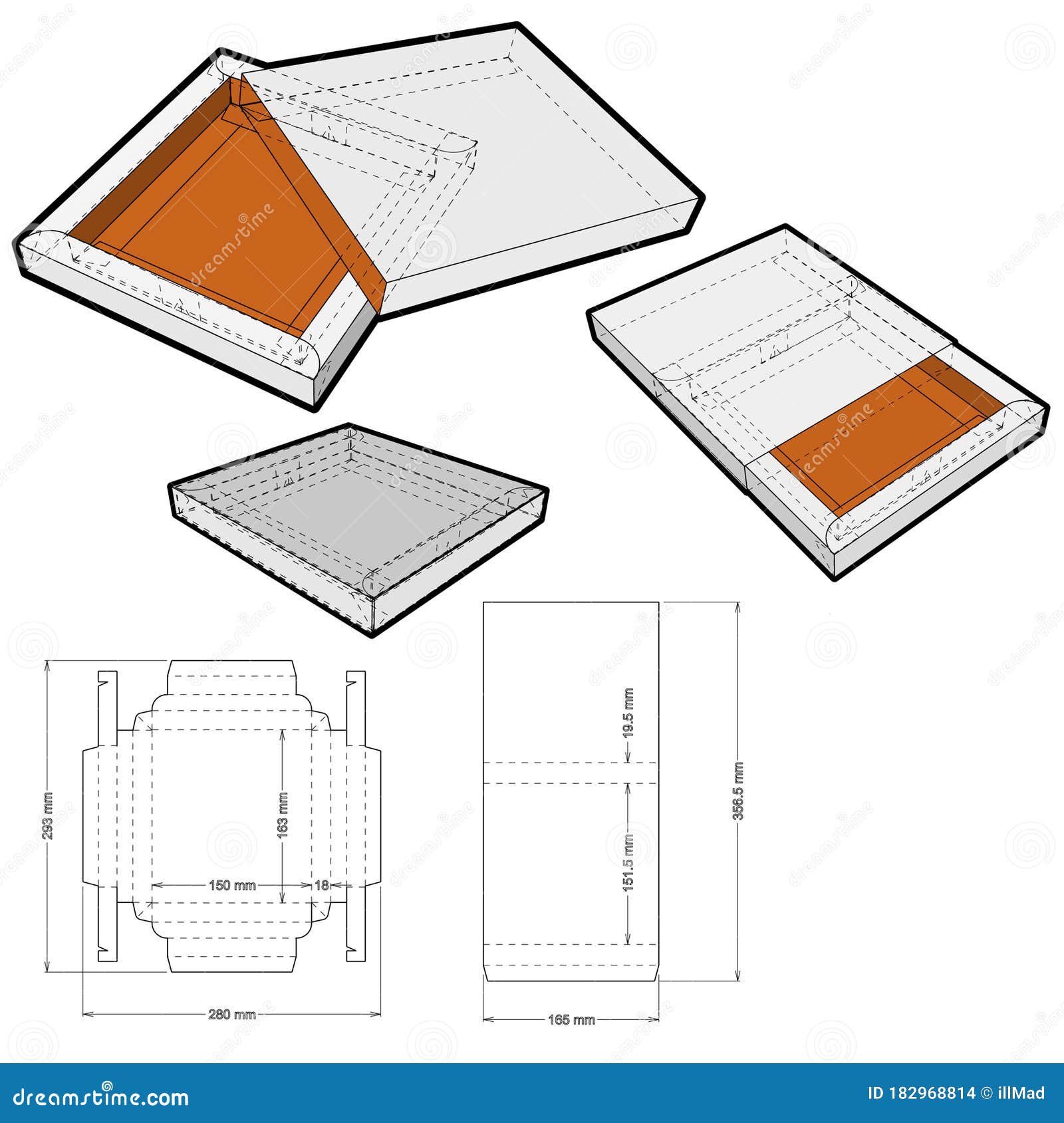 Chocolate Boxes Packaging Template