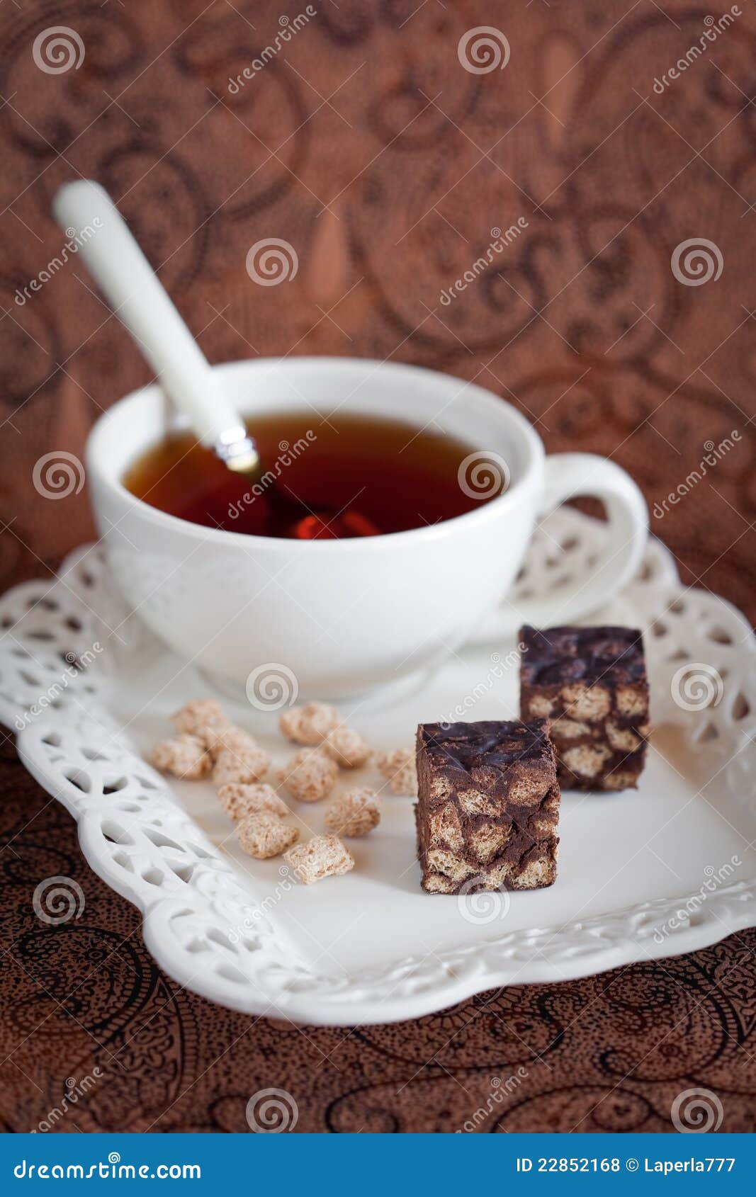 Chocolate bran bars stock photo. Image of candy, granola - 22852168