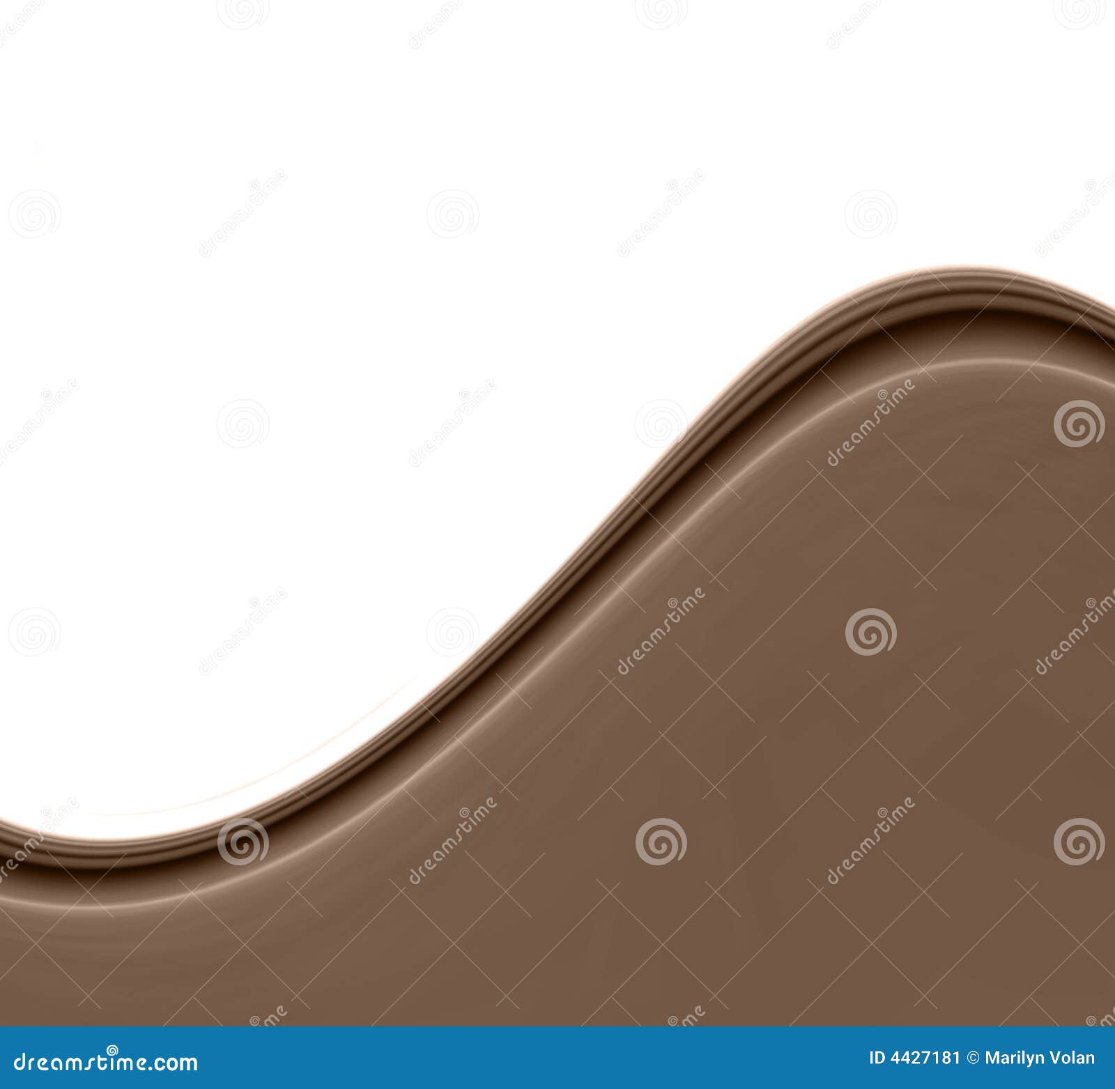 Chocolate Brown Wave stock illustration. Illustration of brown - 4427181