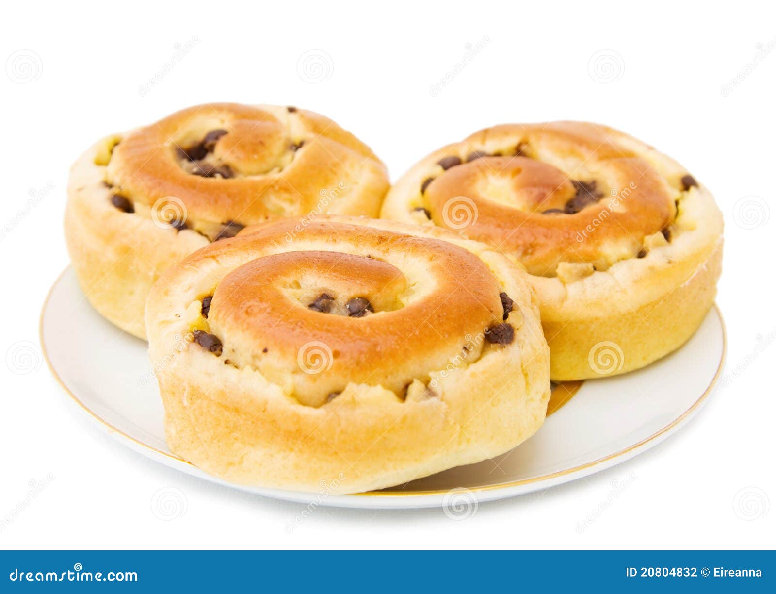 Chocolate buns stock photo. Image of white, brioche, buns - 20804832
