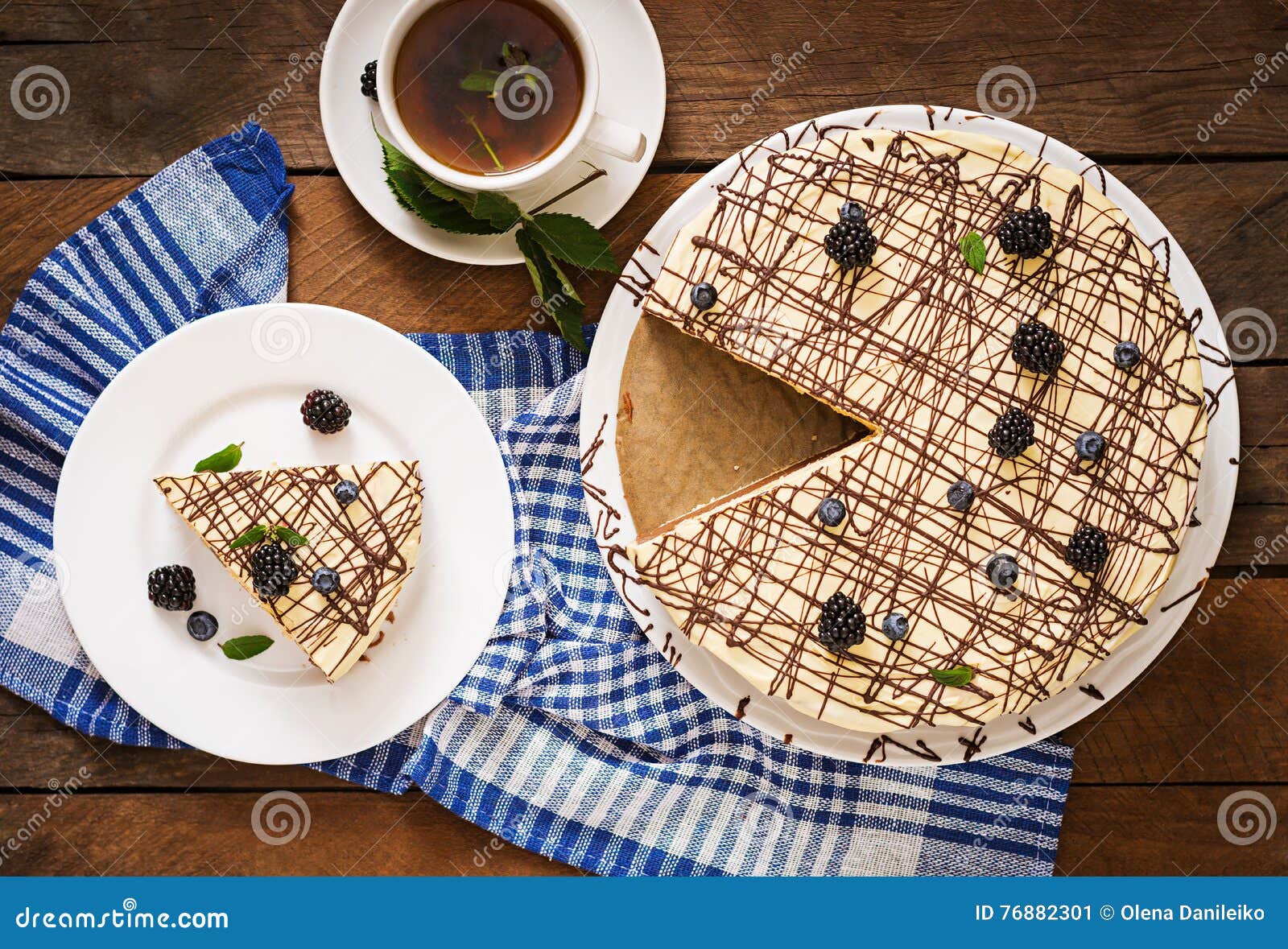 Chocolate Cake "Bird S Milk" Stock Image - Image of cake, glazed: 76882301