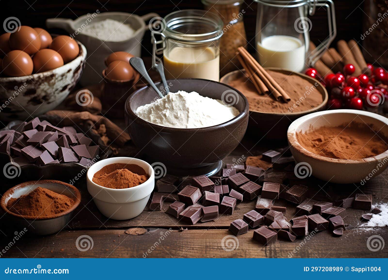 Chocolate Cake, Candy Ingredients Stock Image - Image of dieting ...