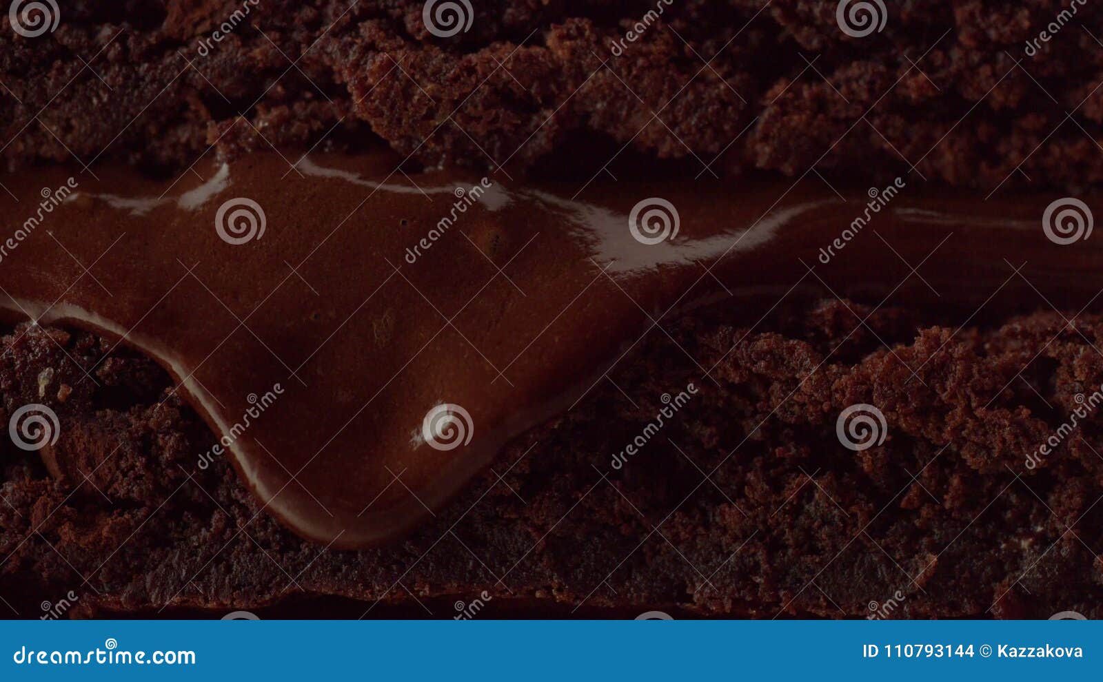 Chocolate Cake with Chocolte Cream with Different Texture Stock Footage ...