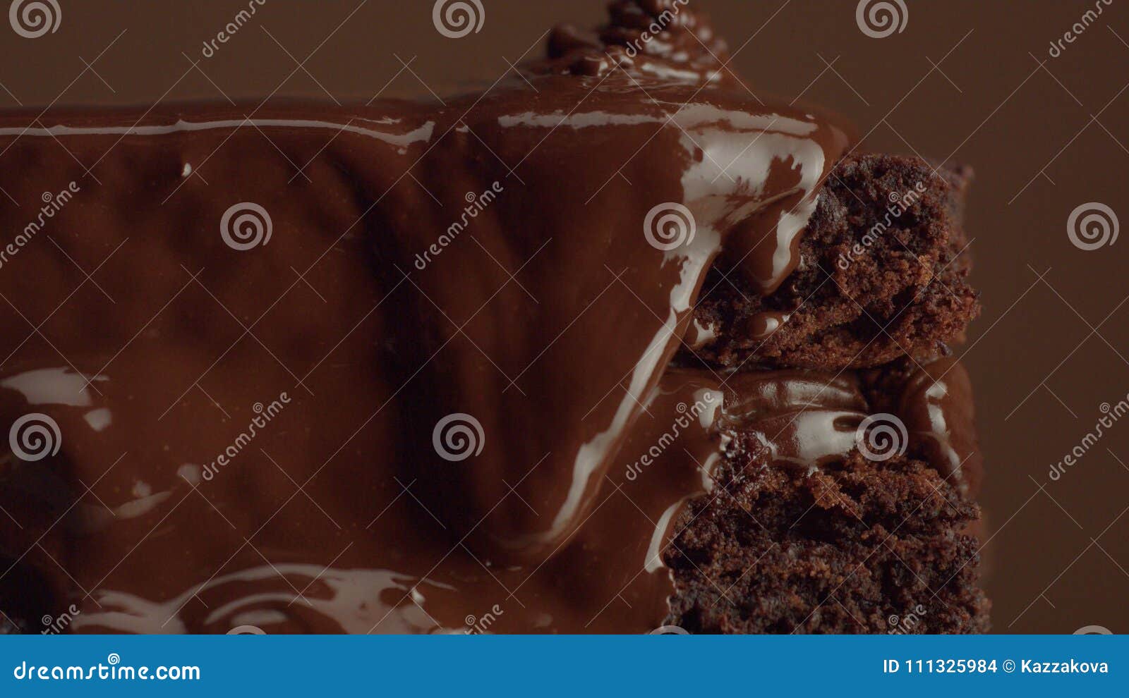 Chocolate Cake with Chocolte Cream with Different Texture Stock Photo ...