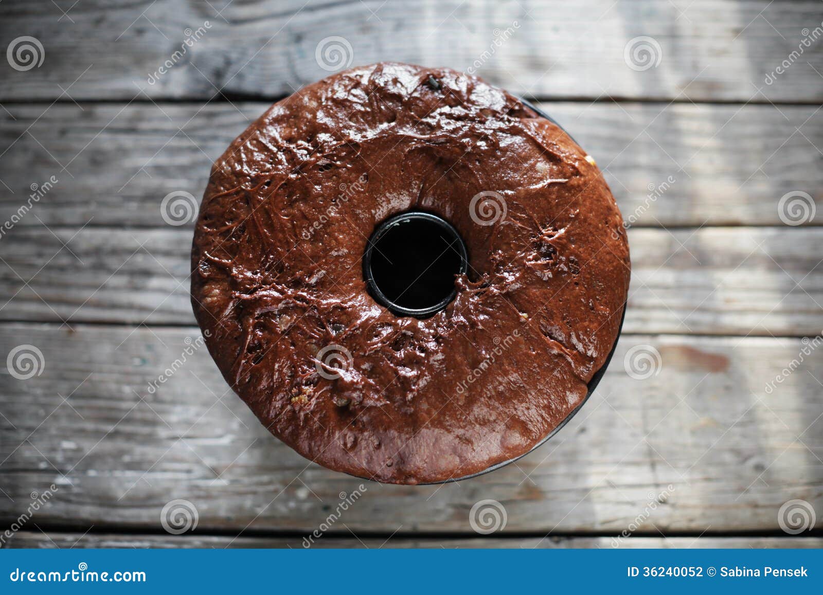 Chocolate Cake Dough Gugelhupf, Yeast Risen Stock Photo - Image of gugelhupf, marzipan: 36240052