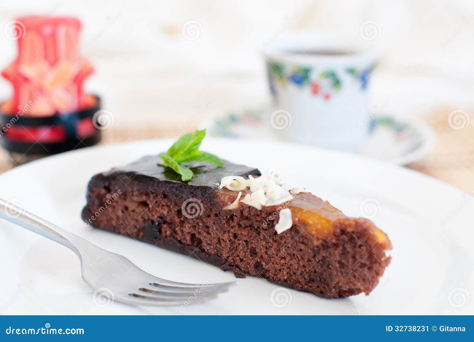 Chocolate cake stock image. Image of closeup, elegance - 32738231