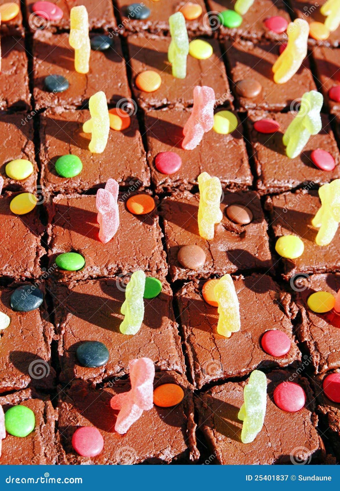 Chocolate Cake with Jelly Men Stock Image - Image of sweet, cake: 25401837
