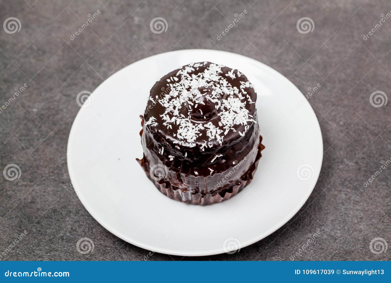 Chocolate Cake on Kitchen Table. Stock Image - Image of pastry, icing ...
