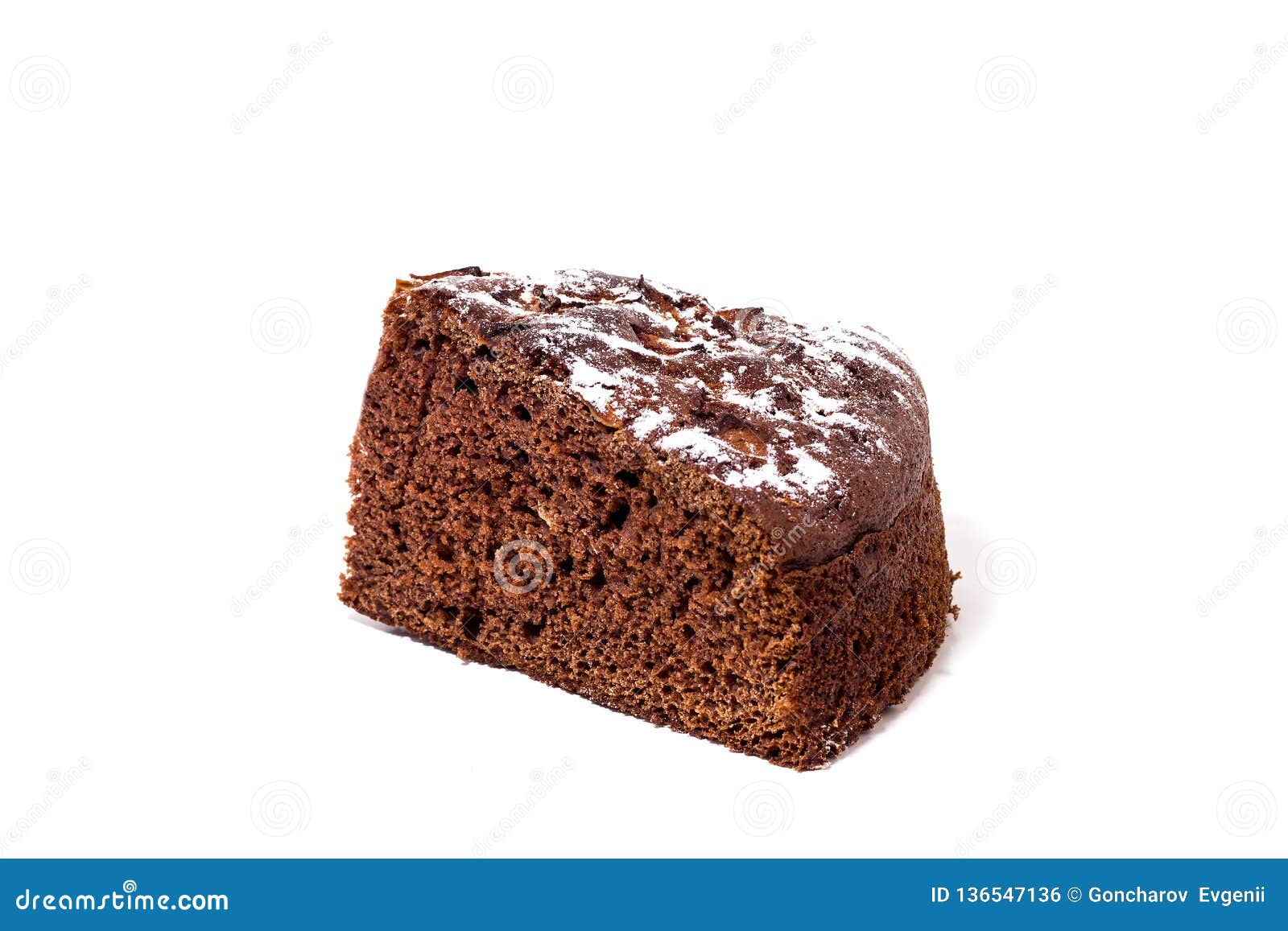 Chocolate Cake with Powdered Sugar, Stock Photo - Image of frosting ...