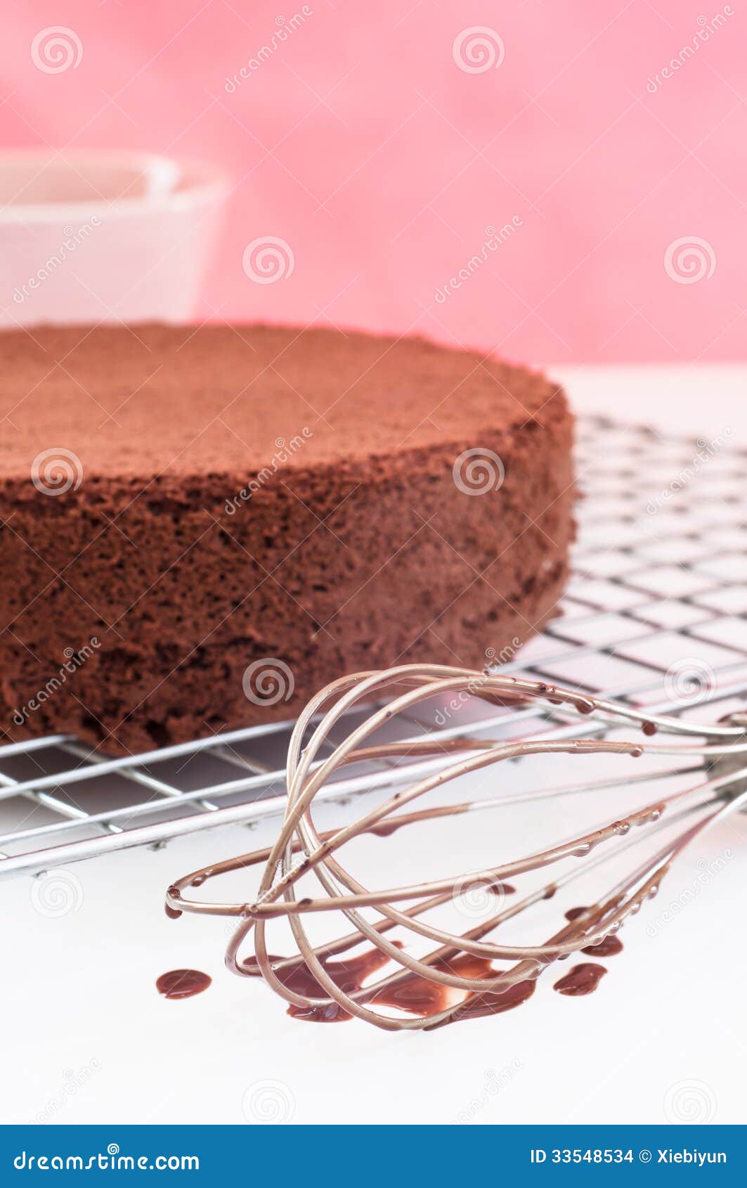 Chocolate Cake Preparation. Stock Photo - Image of cacao, board: 33548534