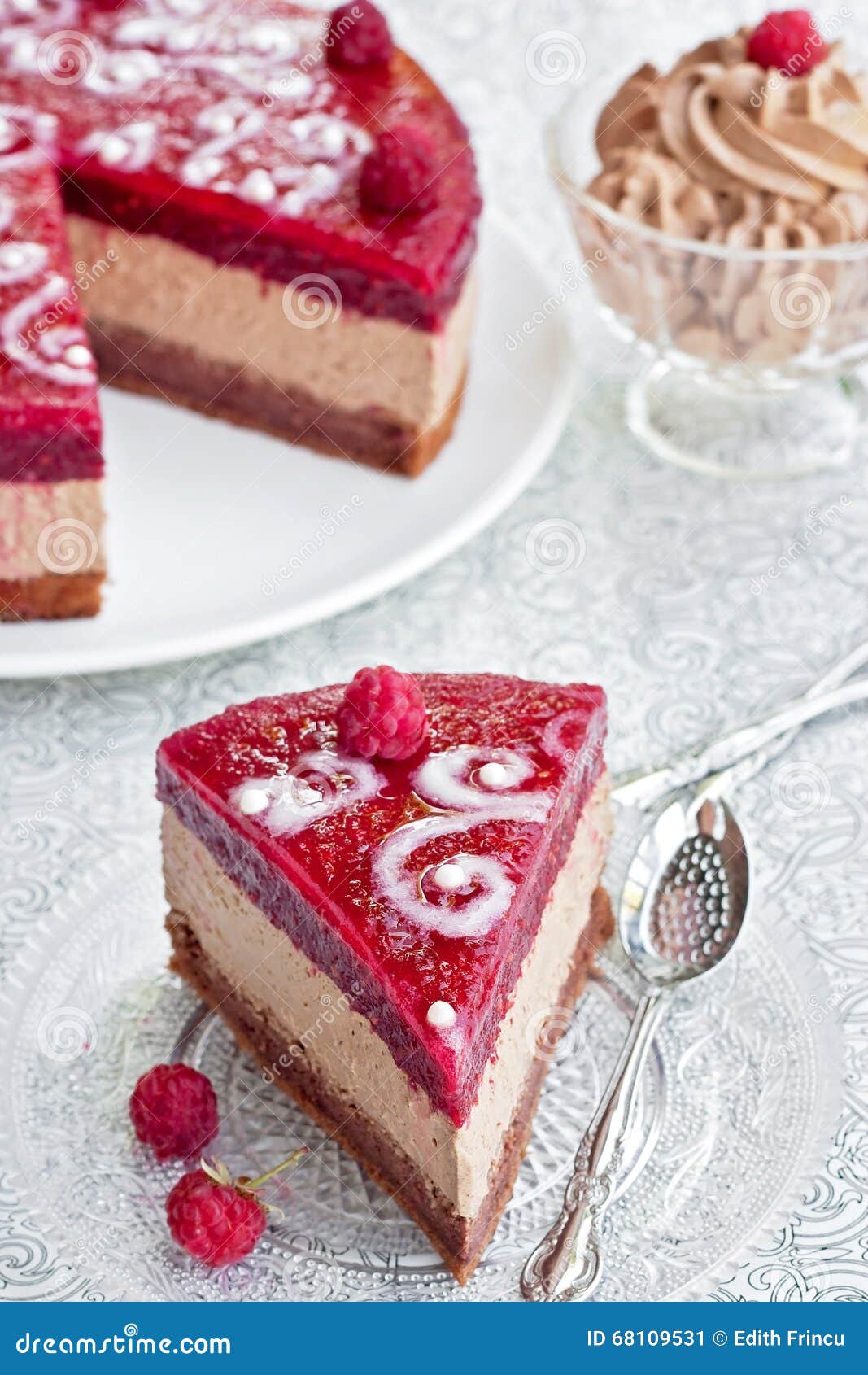 Chocolate Cake with Raspberry Jelly Stock Image - Image of chocolates ...