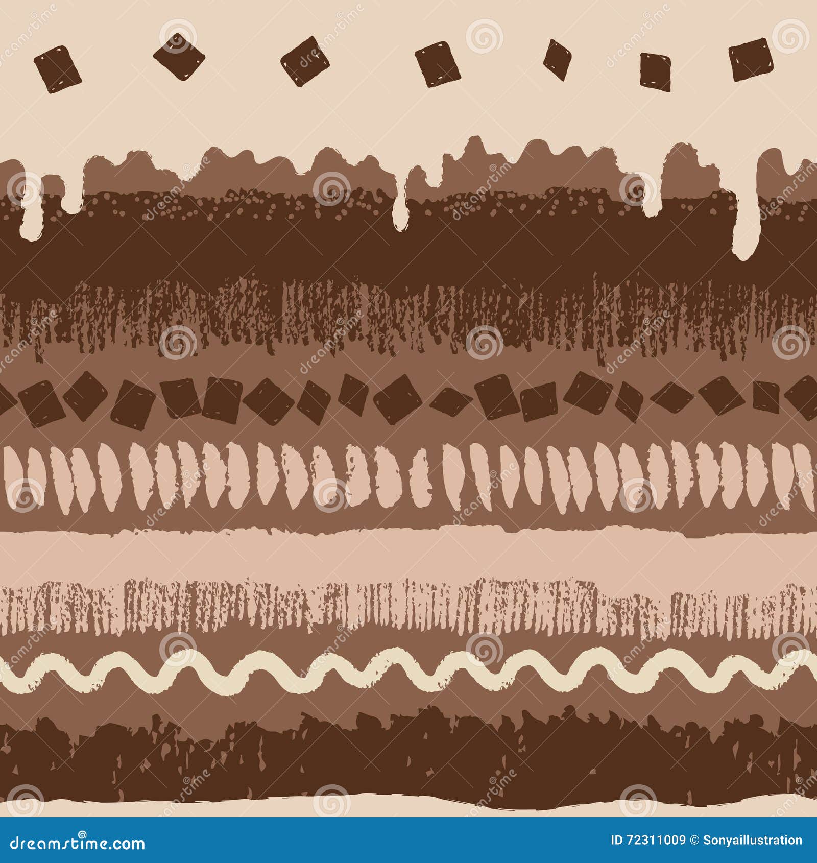 Chocolate Cake Seamless Pattern Stock Vector - Illustration of seamless ...