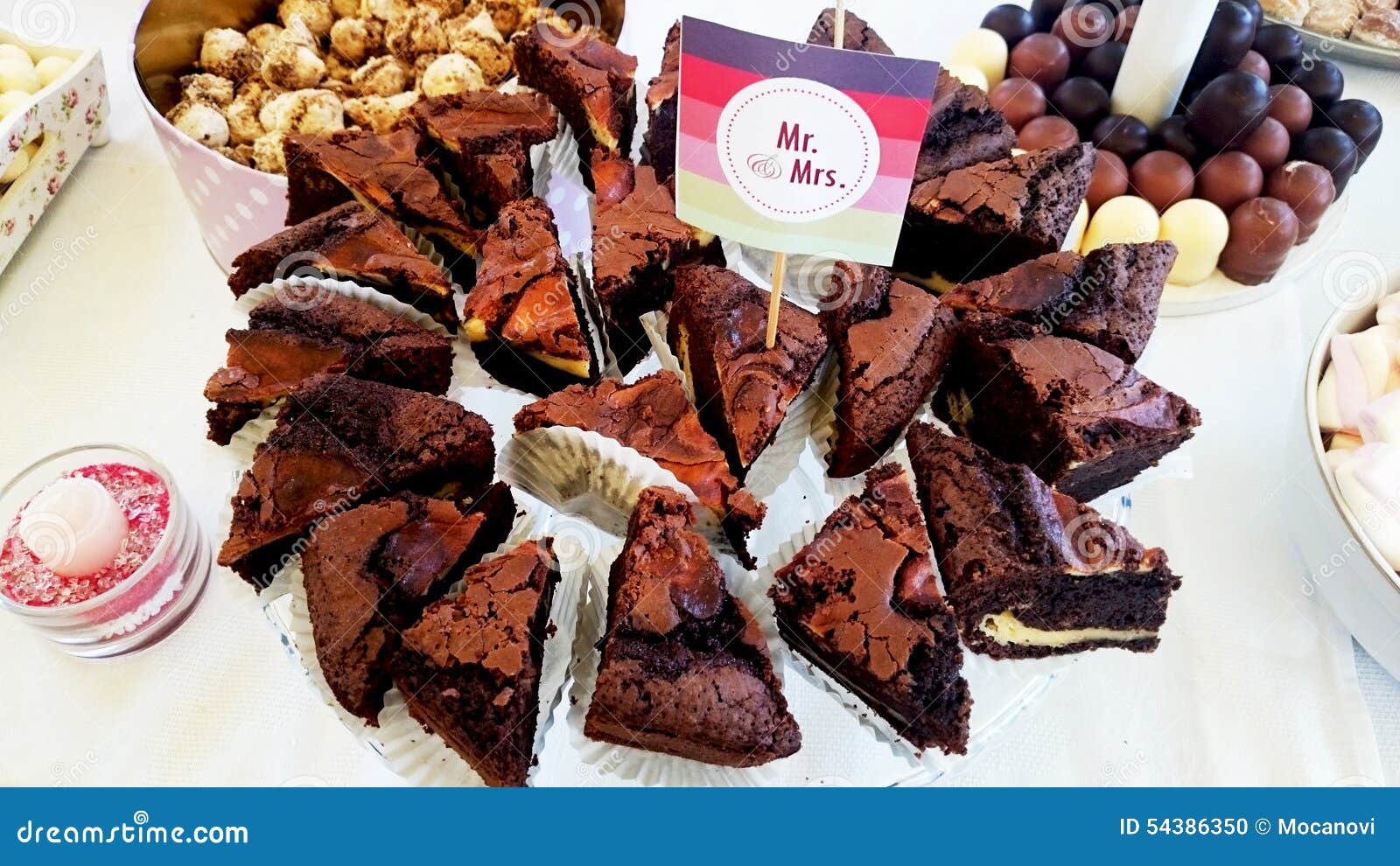 Chocolate cake stock photo. Image of cake, triangles - 54386350