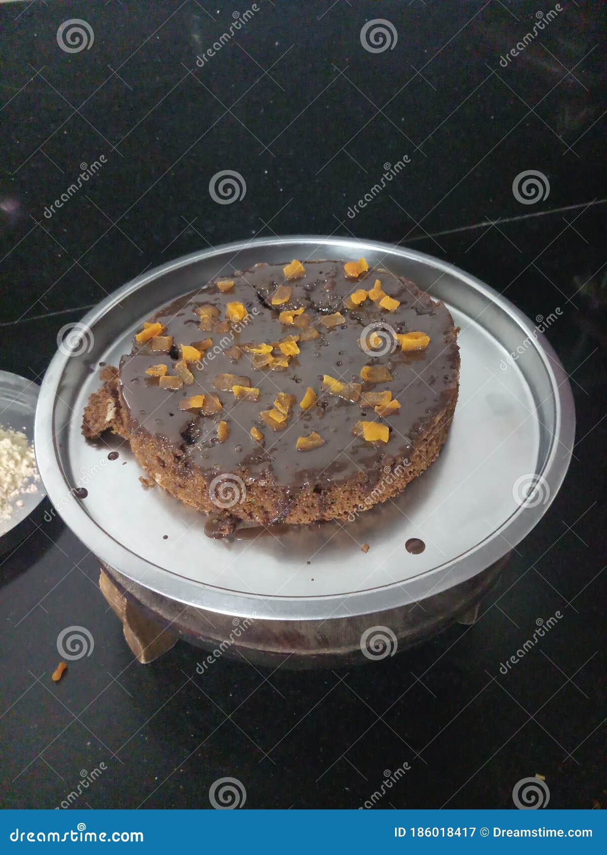 Chocolate Cake with Tutti Frutti Stock Image - Image of tutti, frutti ...