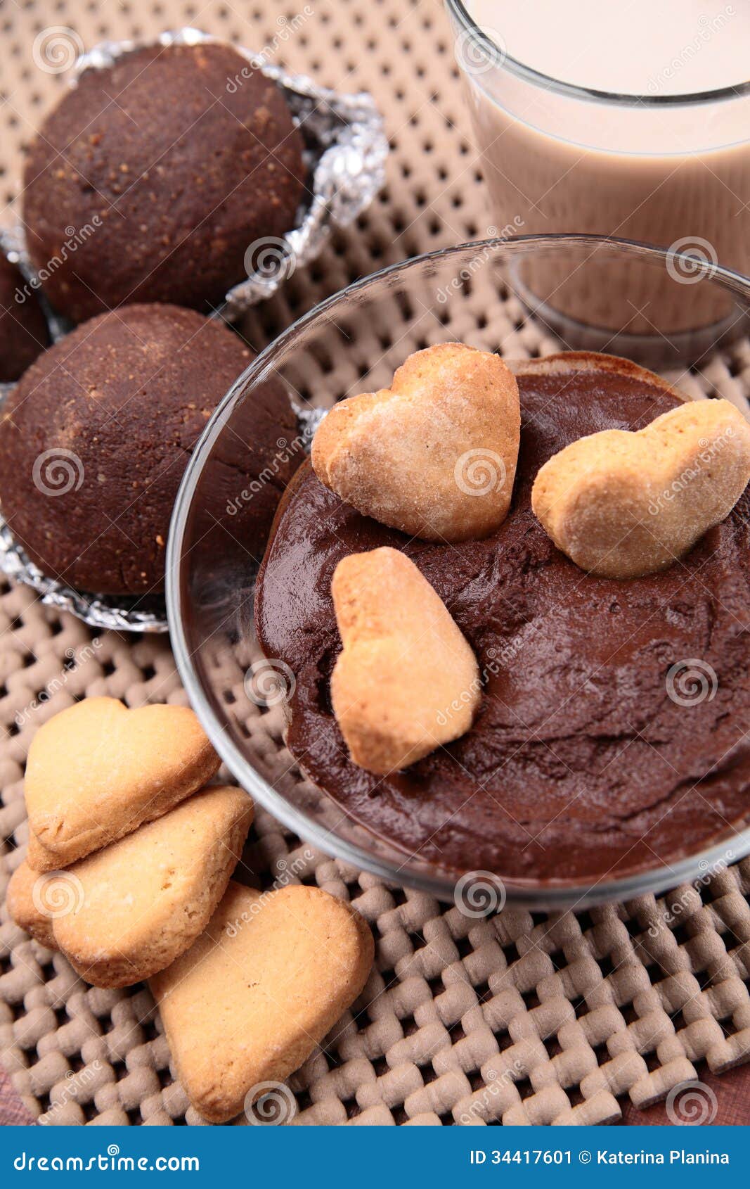 Chocolate Cakes, Biscuits, Cocoa Stock Image - Image of celebration ...