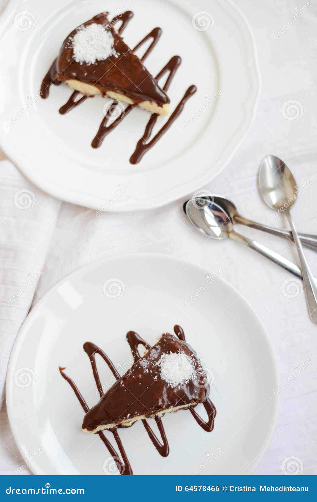 Chocolate cakes stock photo. Image of white, elegant - 64578466