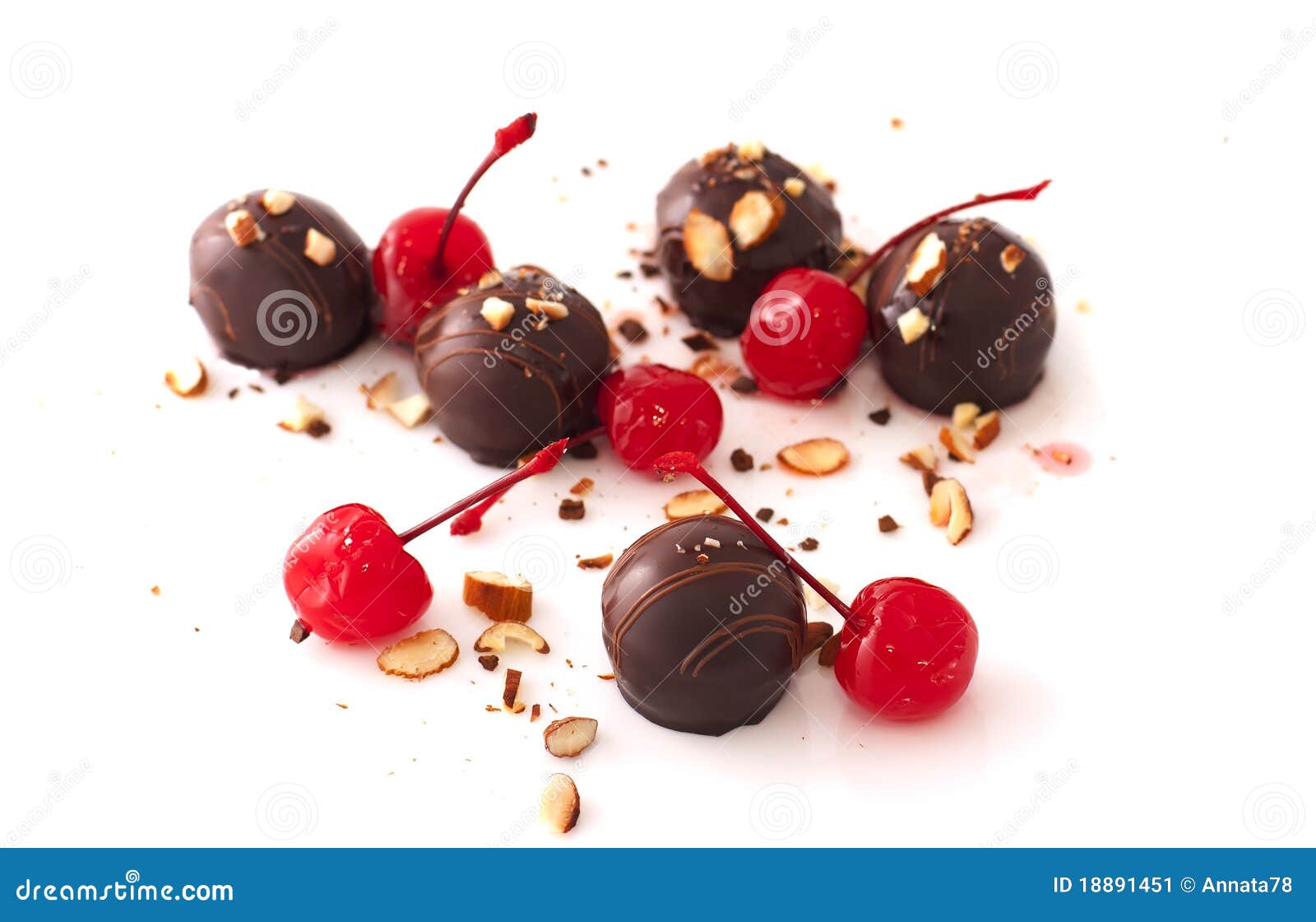Chocolate candies stock image. Image of berry, round - 18891451