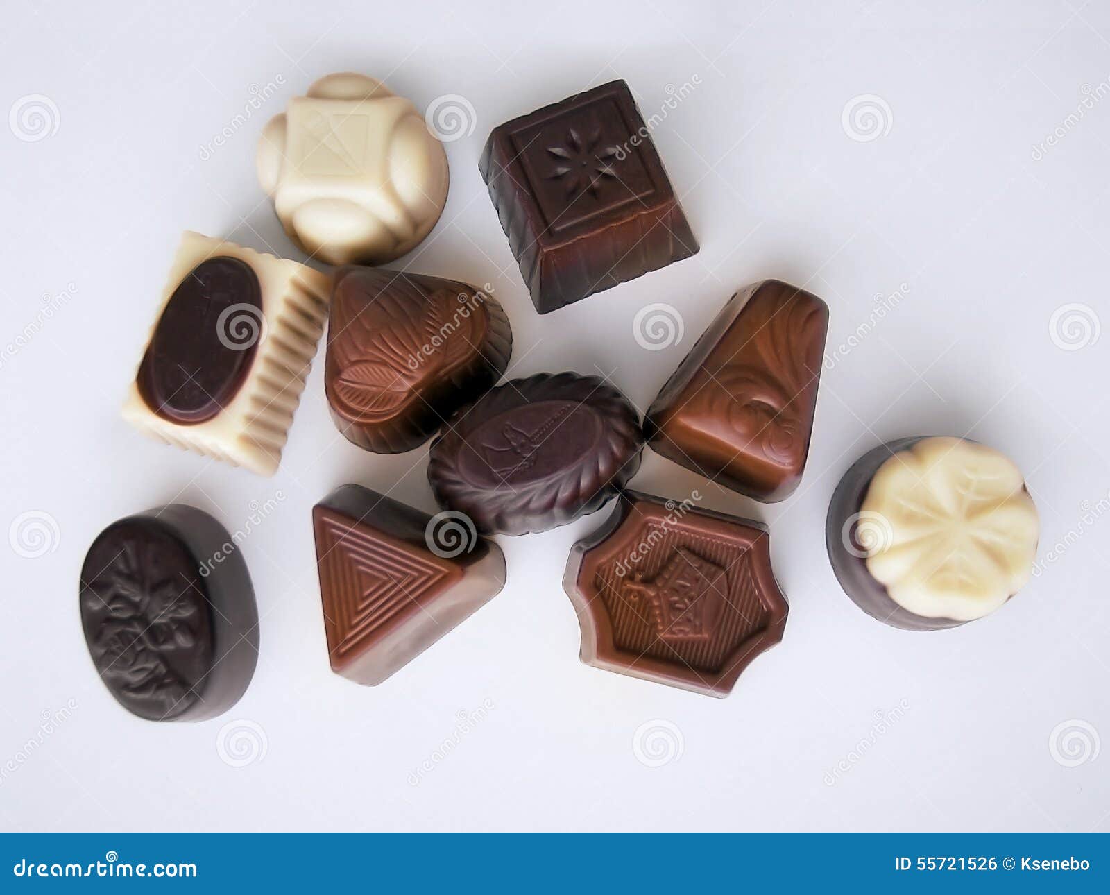 Chocolate Candies Collection Stock Photo - Image of dark, candies: 55721526