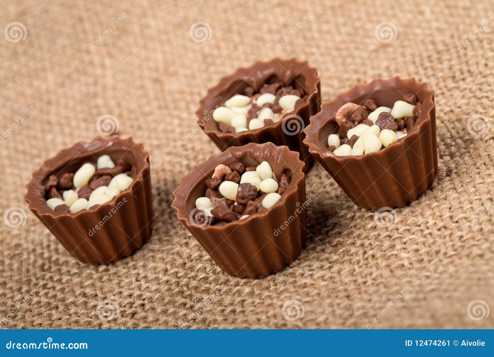 Chocolate Candies with Crumbs Stock Image - Image of eating, crumb ...