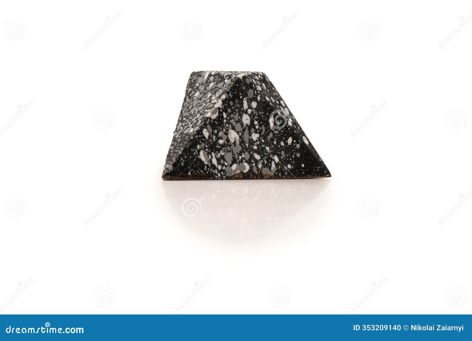 Chocolate Candies in the Form of Precious Stones, with Marble Texture ...